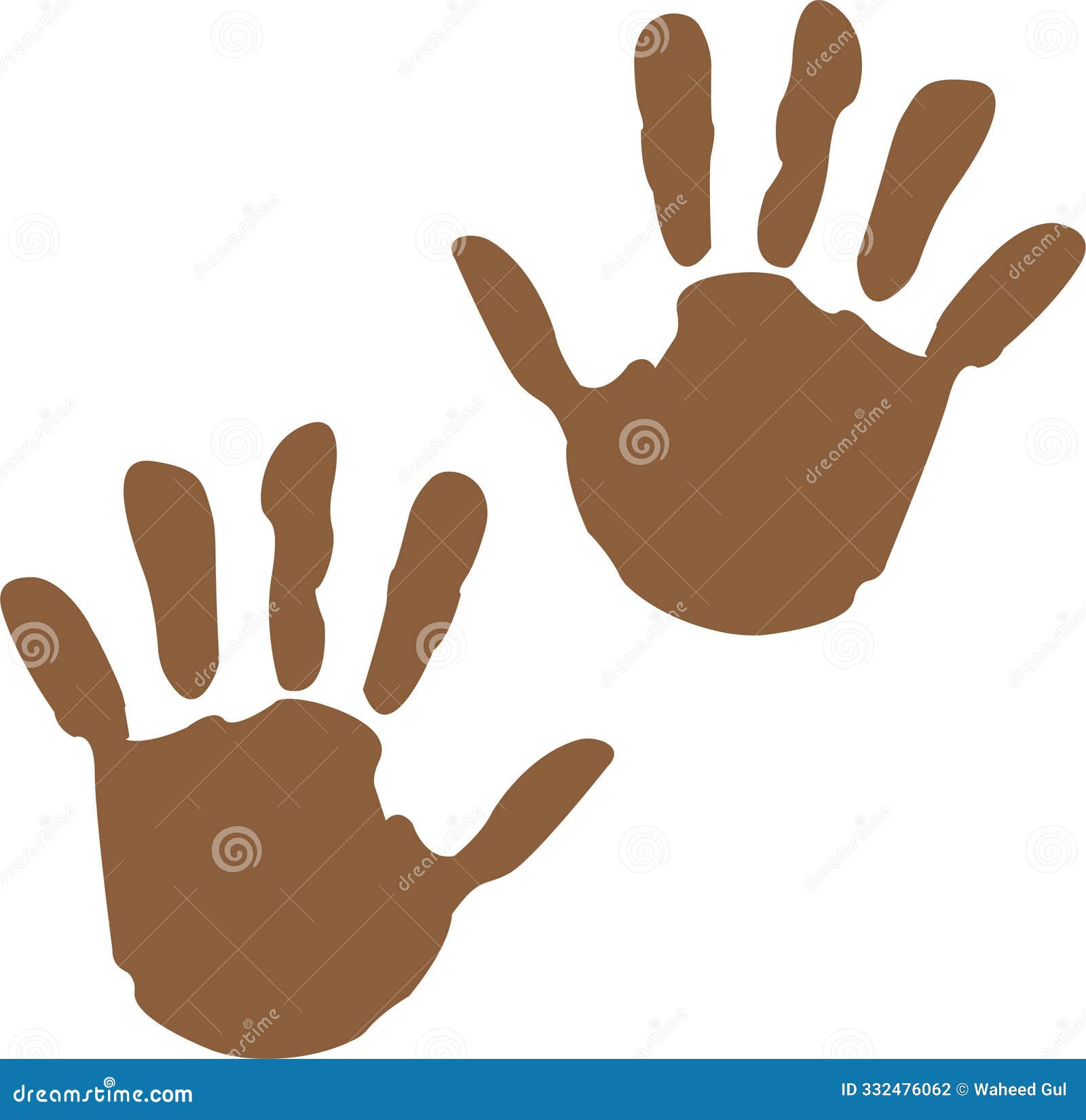 Handprints Jpg Image With Svg Vector Cut File For Cricut And Silhouette ...