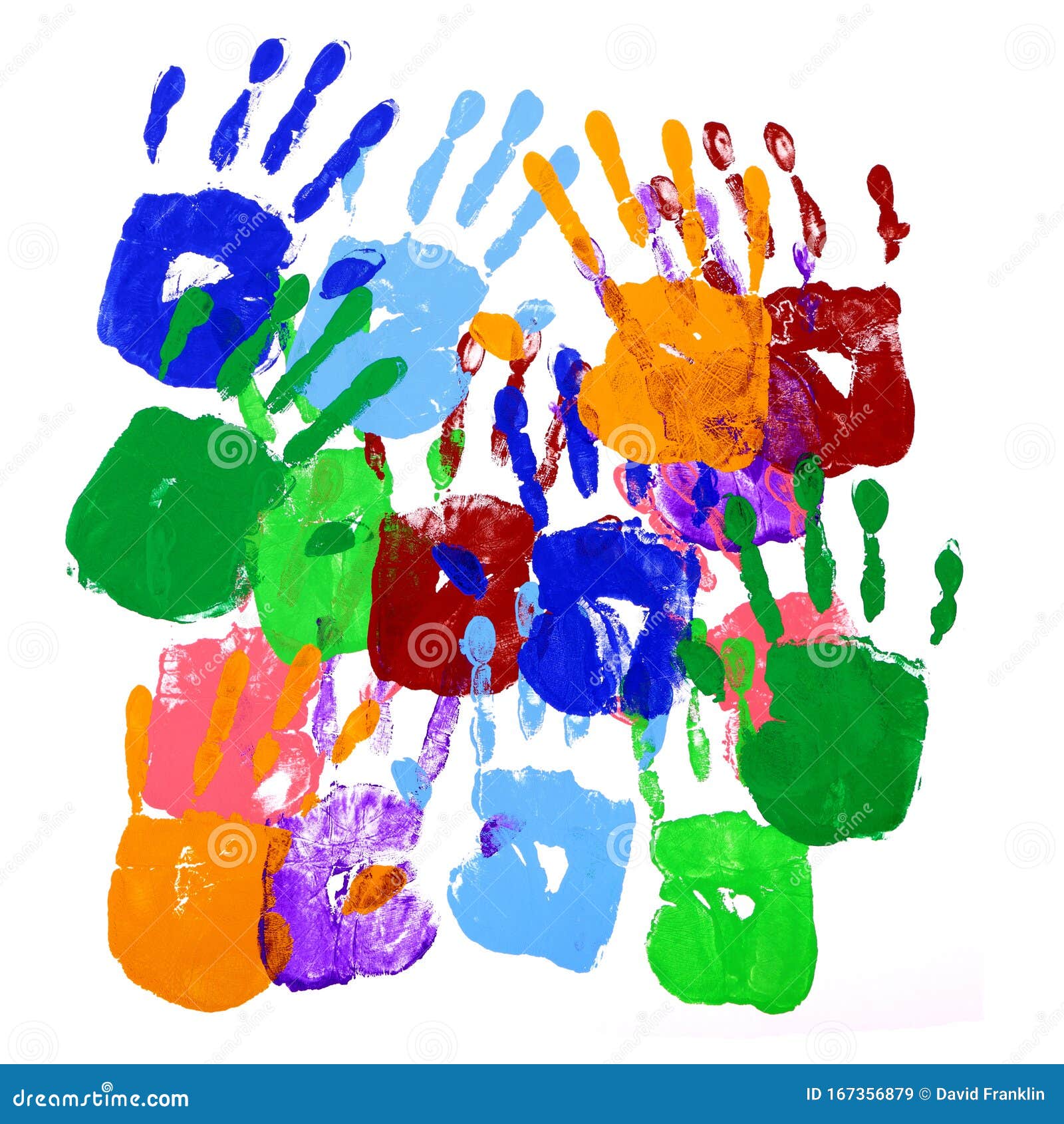 Handprints stock illustration. Illustration of abstract - 167356879