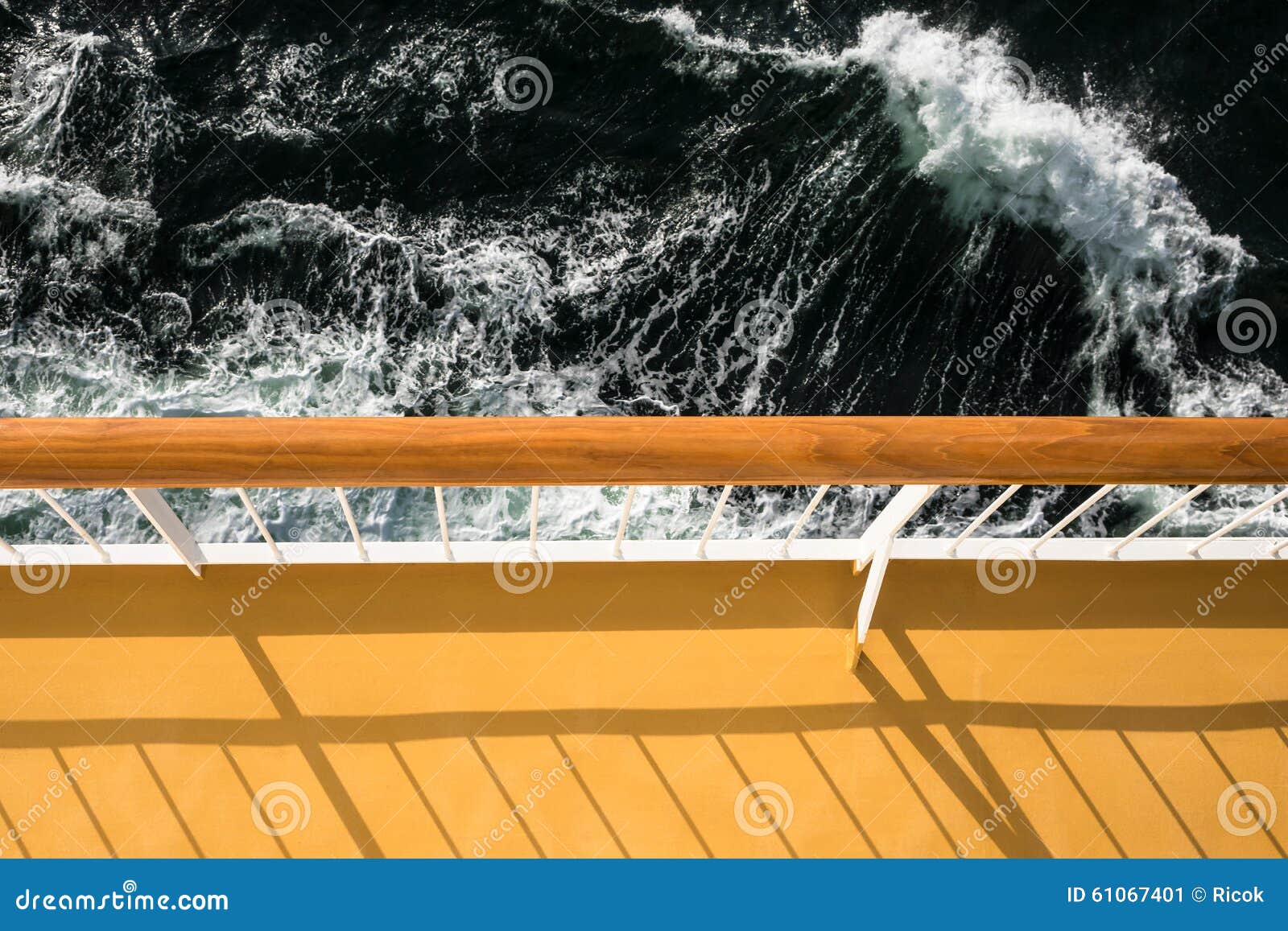 Handrail on a cruise ship stock image. Image of passenger - 61067401