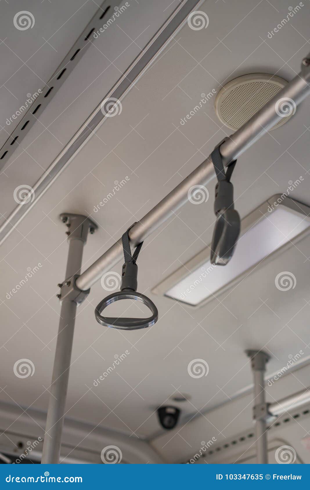 Handrail in public vehicle stock image. Image of handrail - 103347635