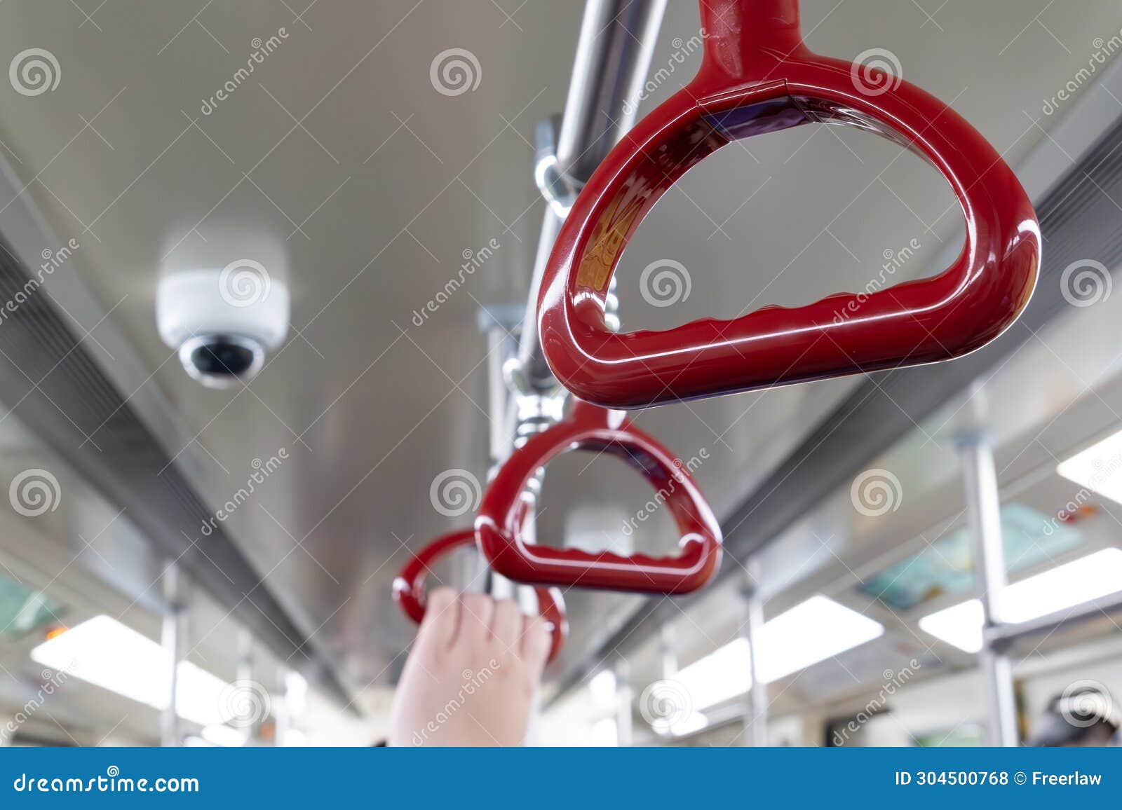 Handrails in a Metro Horizontal Composition Stock Photo - Image of ...