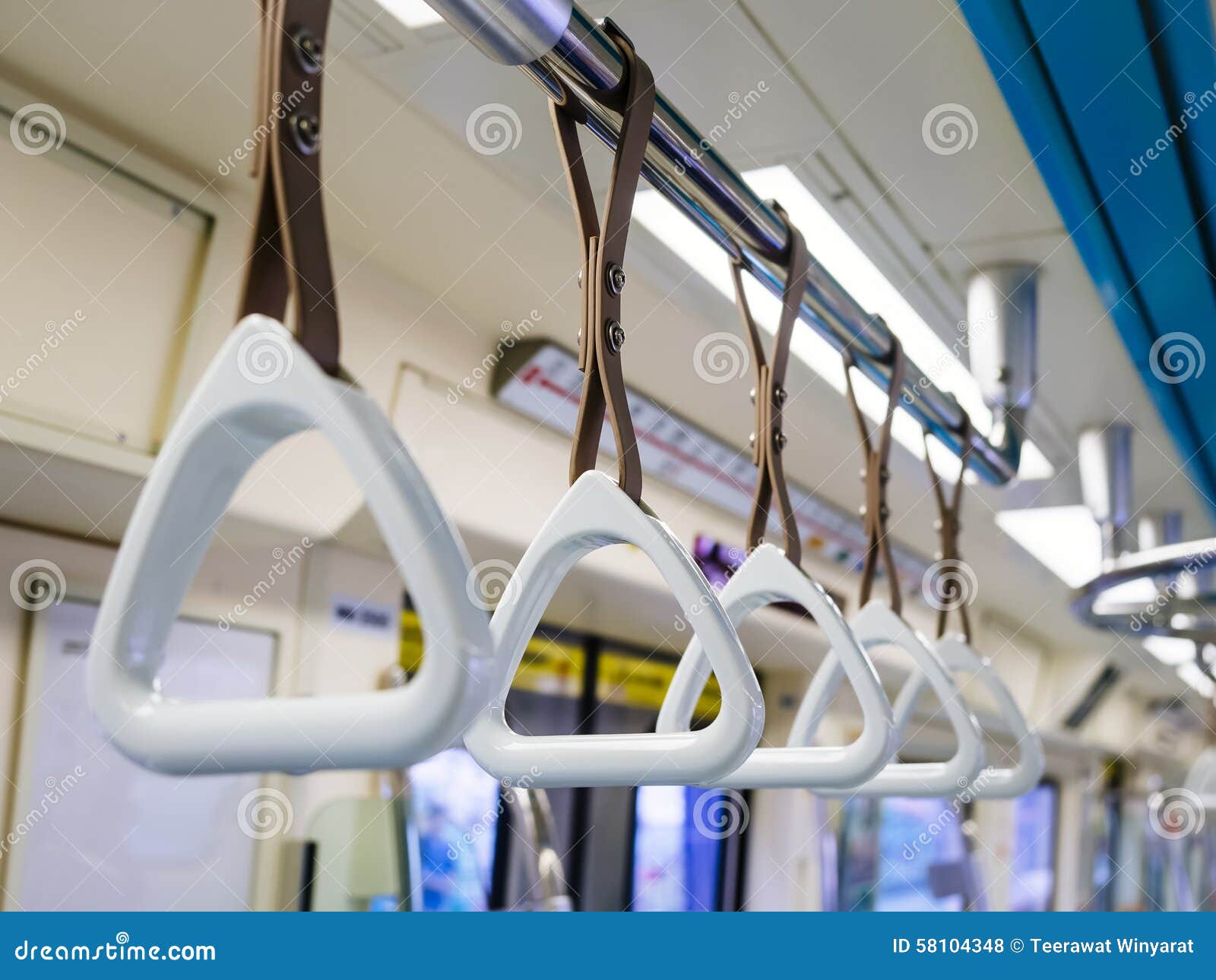 Handrails in Subway City Mass Transportation Stock Photo - Image of ...