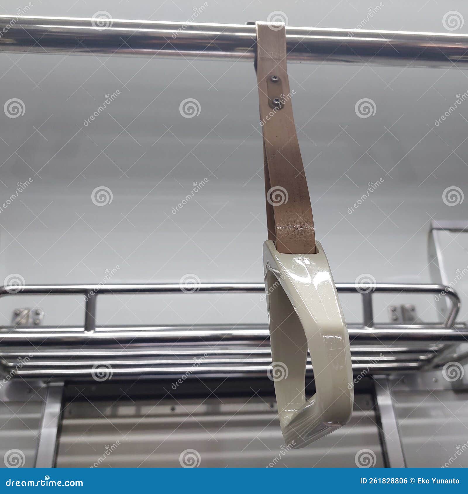 Handrails on Trains for Standing Passengers Stock Photo - Image of ...