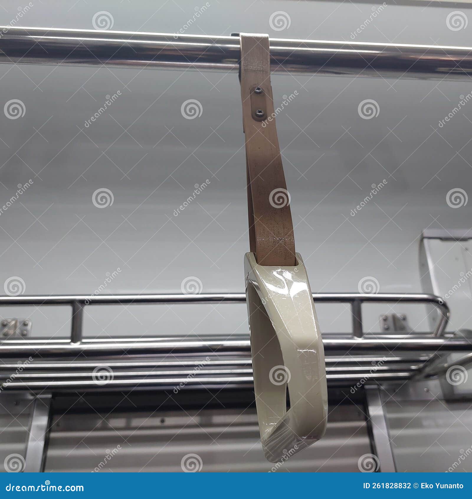 Handrails on Trains for Standing Passengers Stock Photo - Image of ...