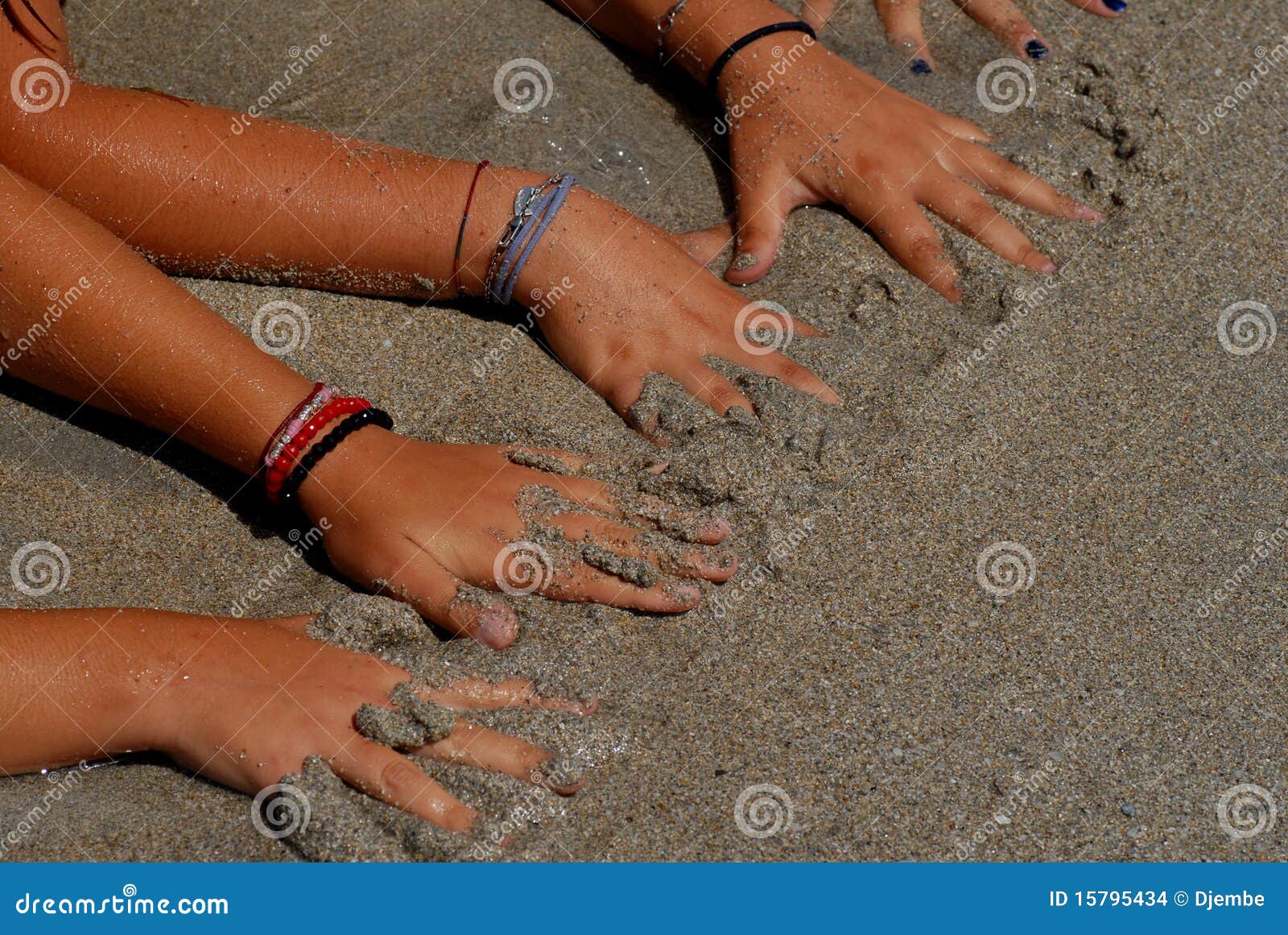 Hands stock photo. Image of hand, water, sand, beach - 15795434