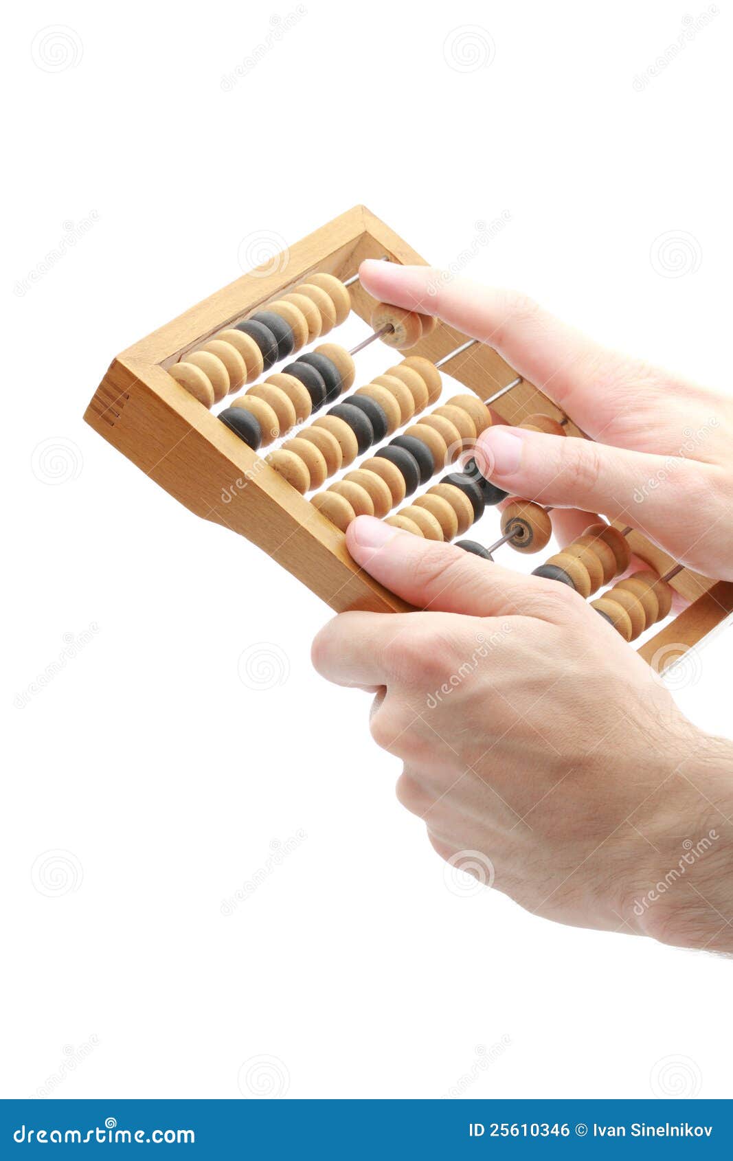 Hands with abacus stock photo. Image of finger, calculator - 25610346