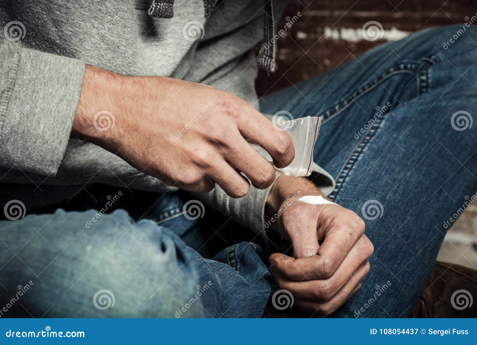 Hands Addict. Drugs and the Concept of Crime Stock Image - Image of ...