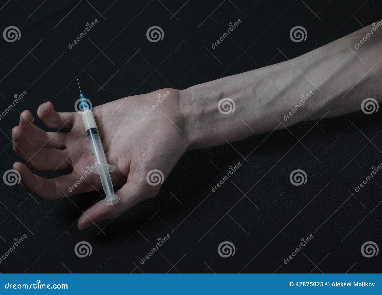 Hands addict syringe drugs stock image. Image of dependency - 42875025
