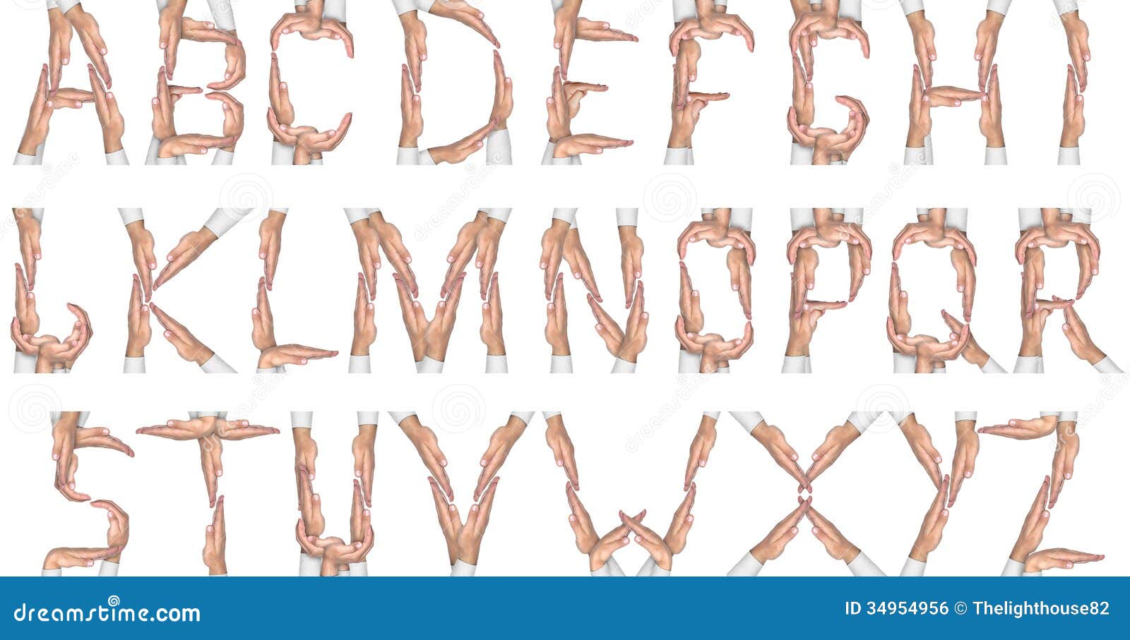 Hands and Alphabet stock photo. Image of isolated, male - 34954956