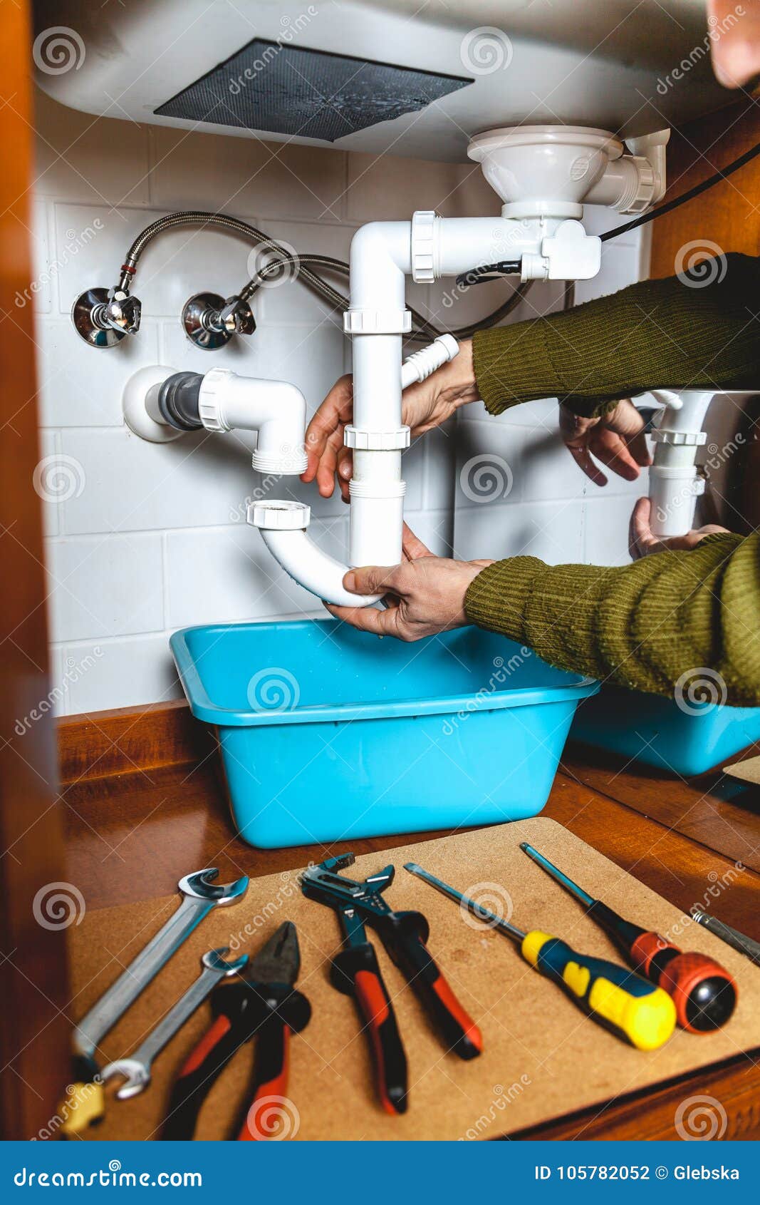 Removing Plastic Kitchen Weir System Stock Photo - Image of plastic ...