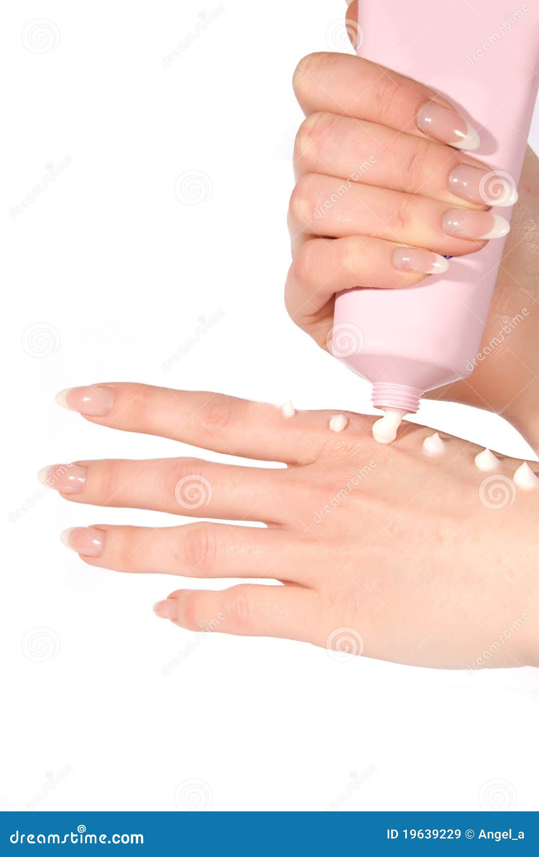 Hands Applying Cream from Tube Stock Image - Image of closeup, apply ...