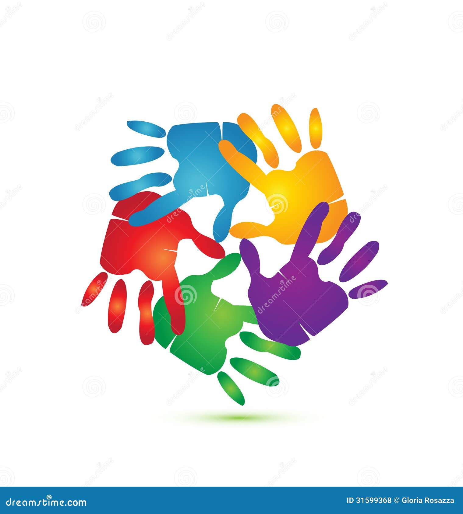Rainbow Hands Logo