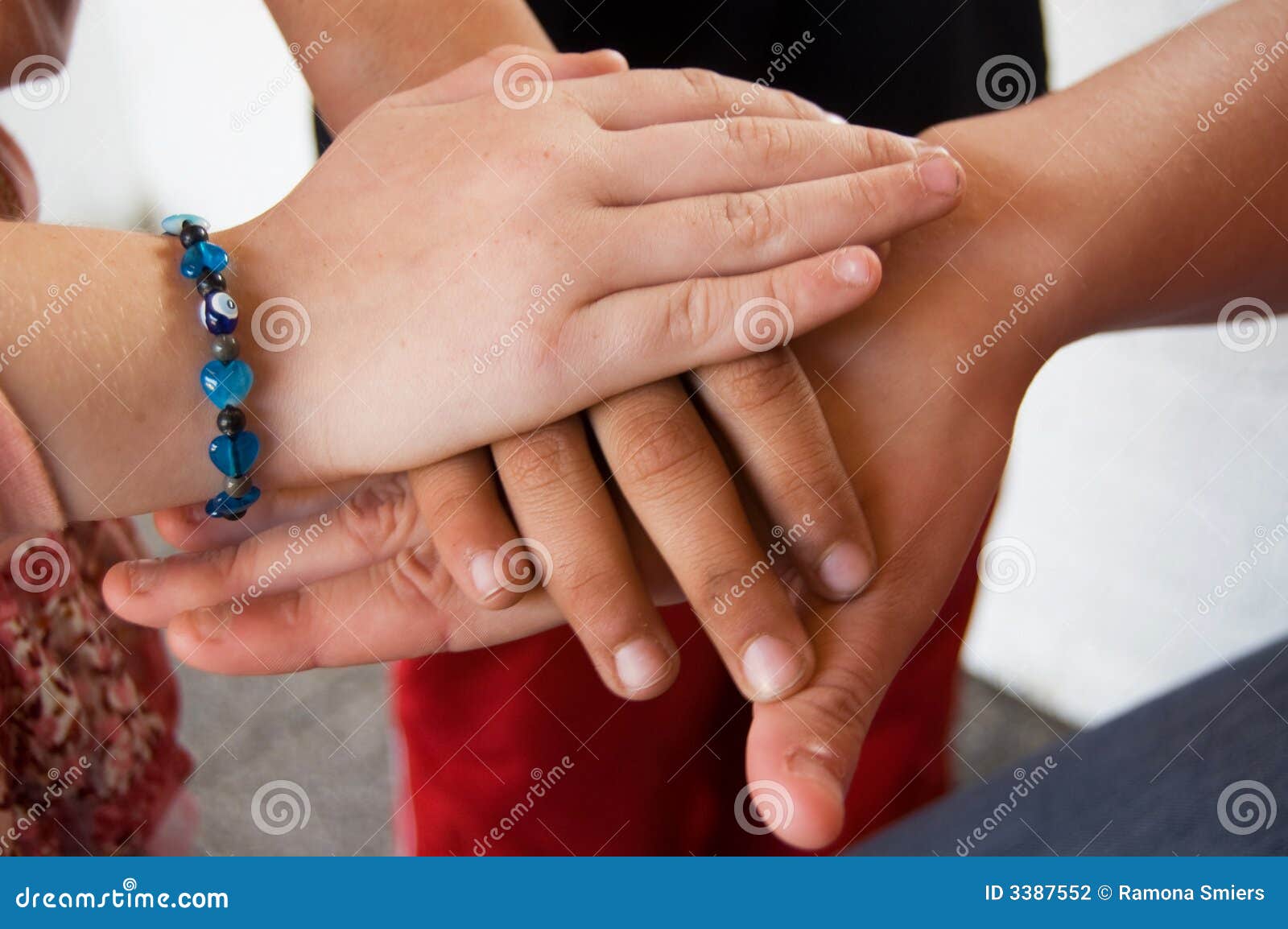 Hands as a team stock photo. Image of together, bigger - 3387552