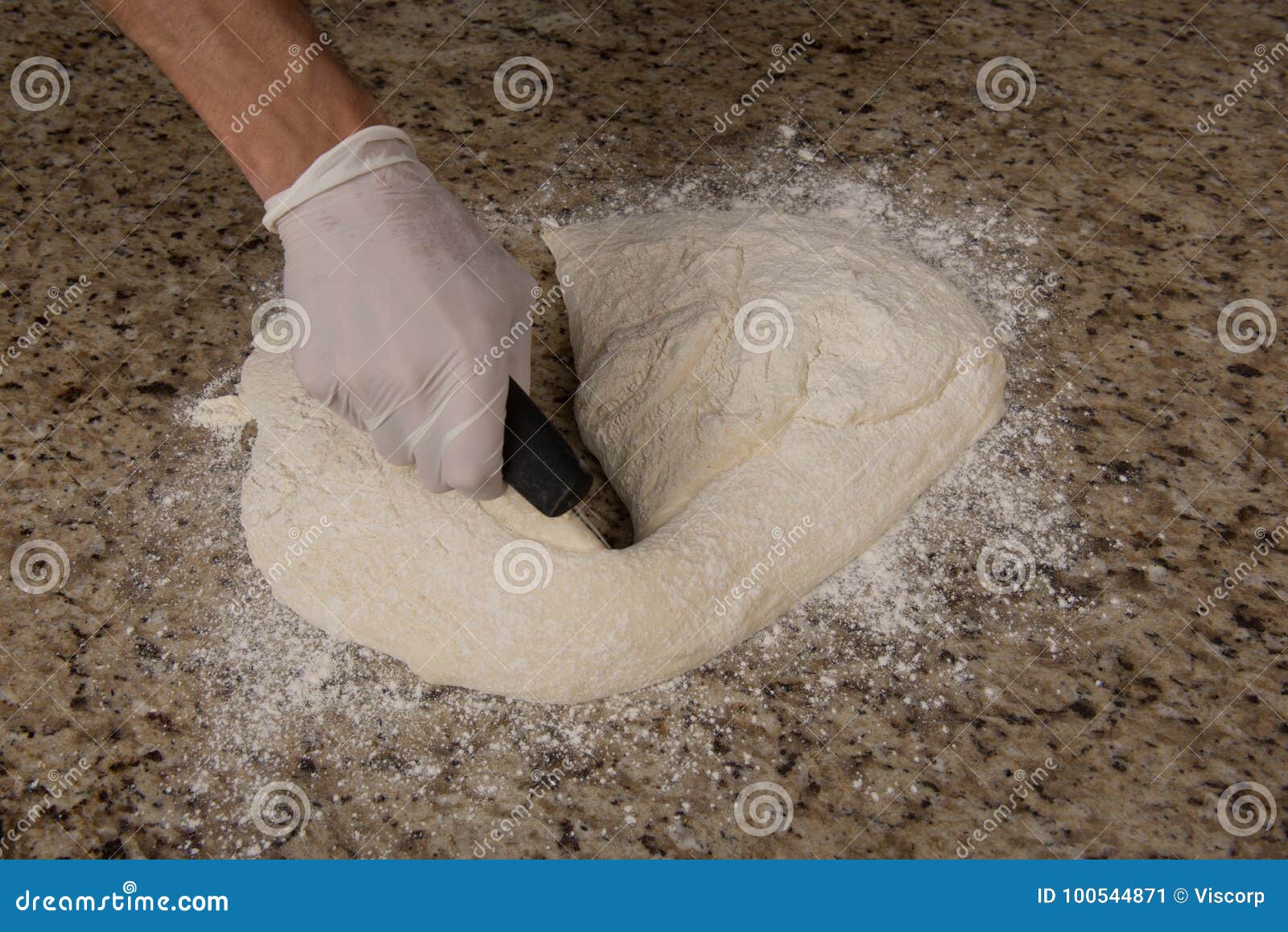 Hands of a Male Baker Making Bread Stock Image - Image of making ...