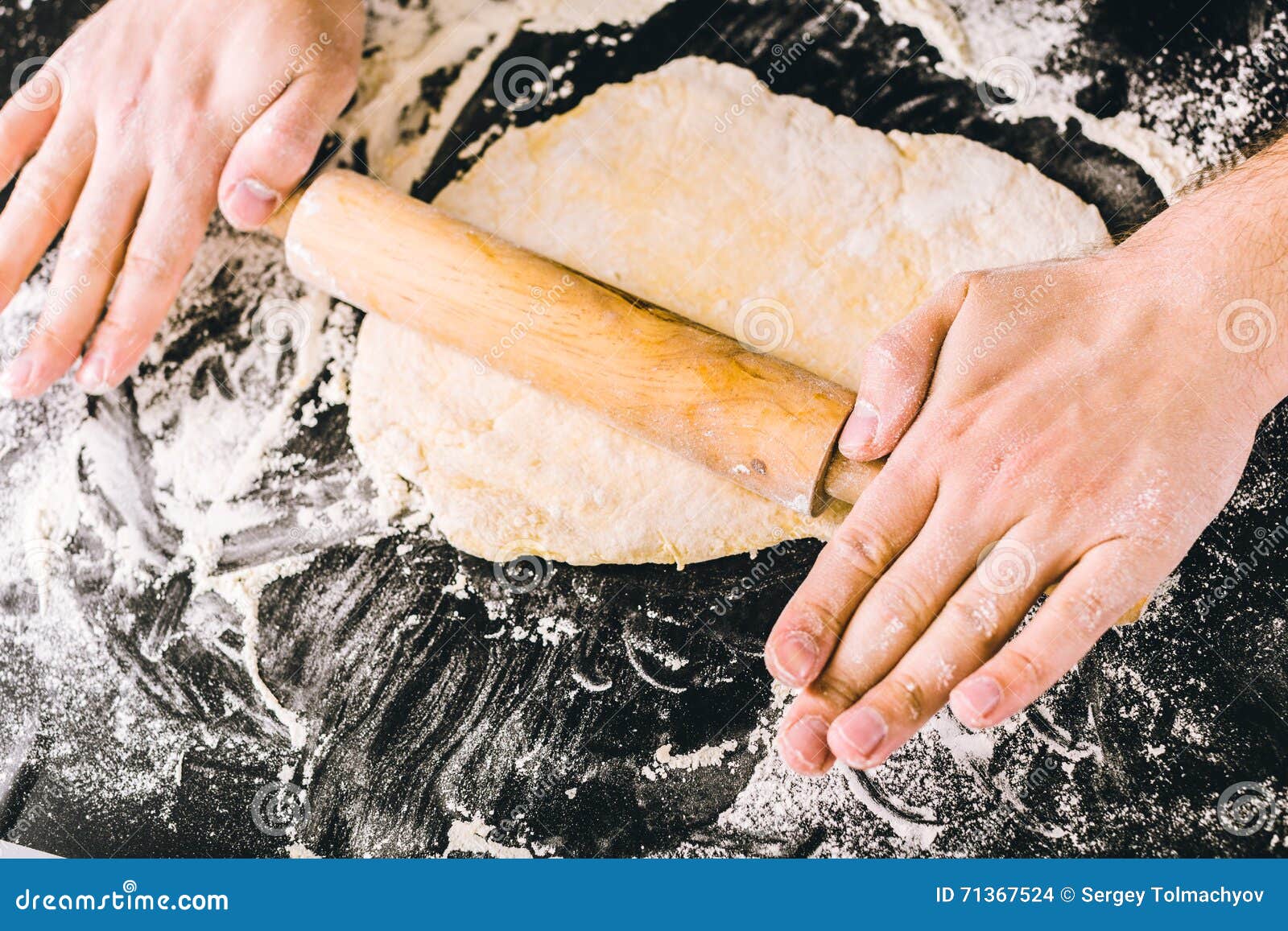 Hands baking dough stock photo. Image of people, baking - 71367524