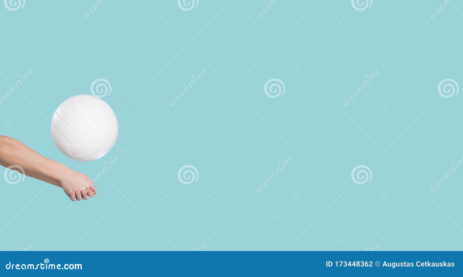 Hands of a Beach Volleyball Player Digging a Ball Stock Photo - Image ...