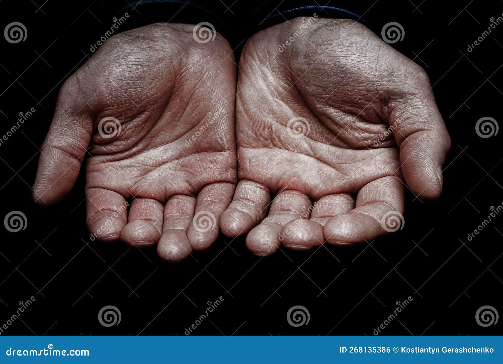 A Hands of a Begging Poor Man on the Street Stock Photo - Image of ...