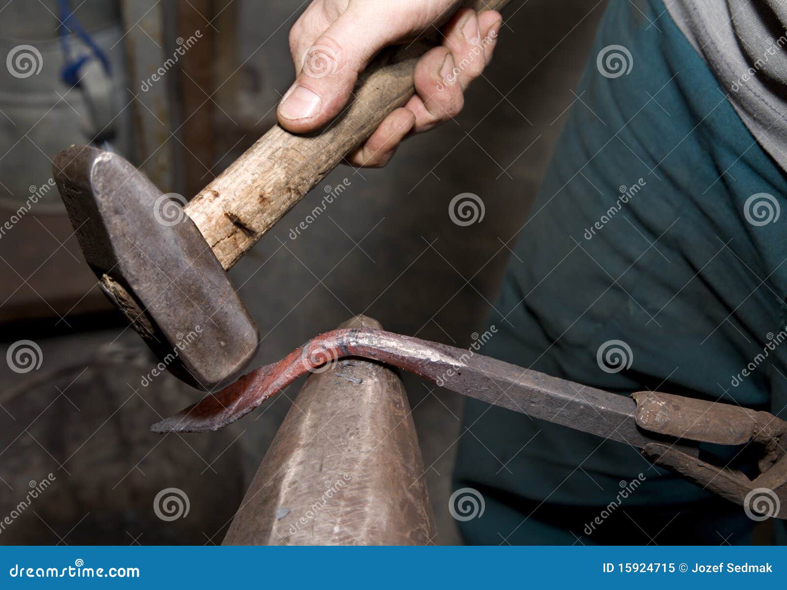 Hands of Blacksmith by the Work Stock Image - Image of blacksmith ...