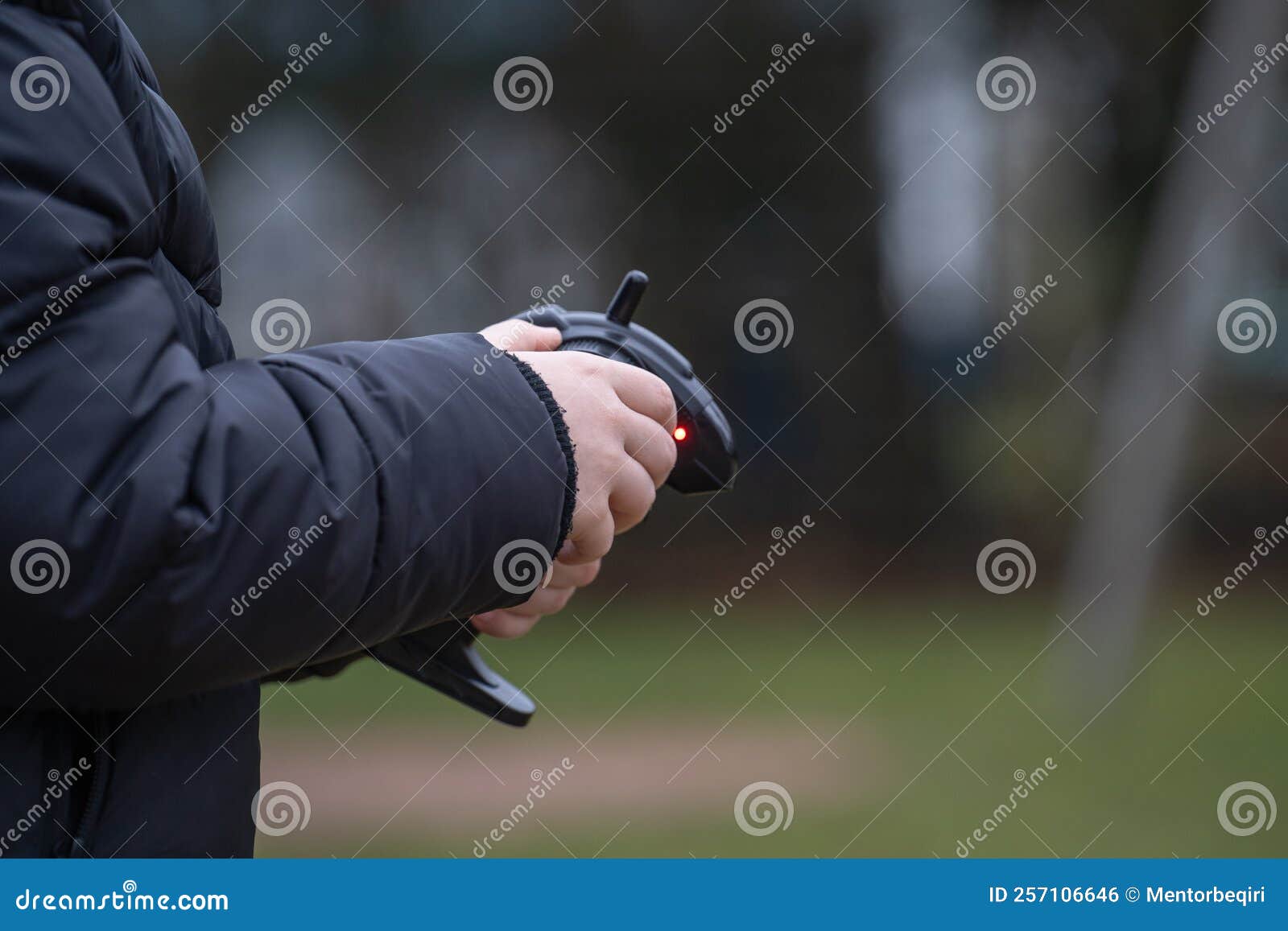 Hands of a Boy with a Remote Control from an Rc Car Stock Photo - Image ...