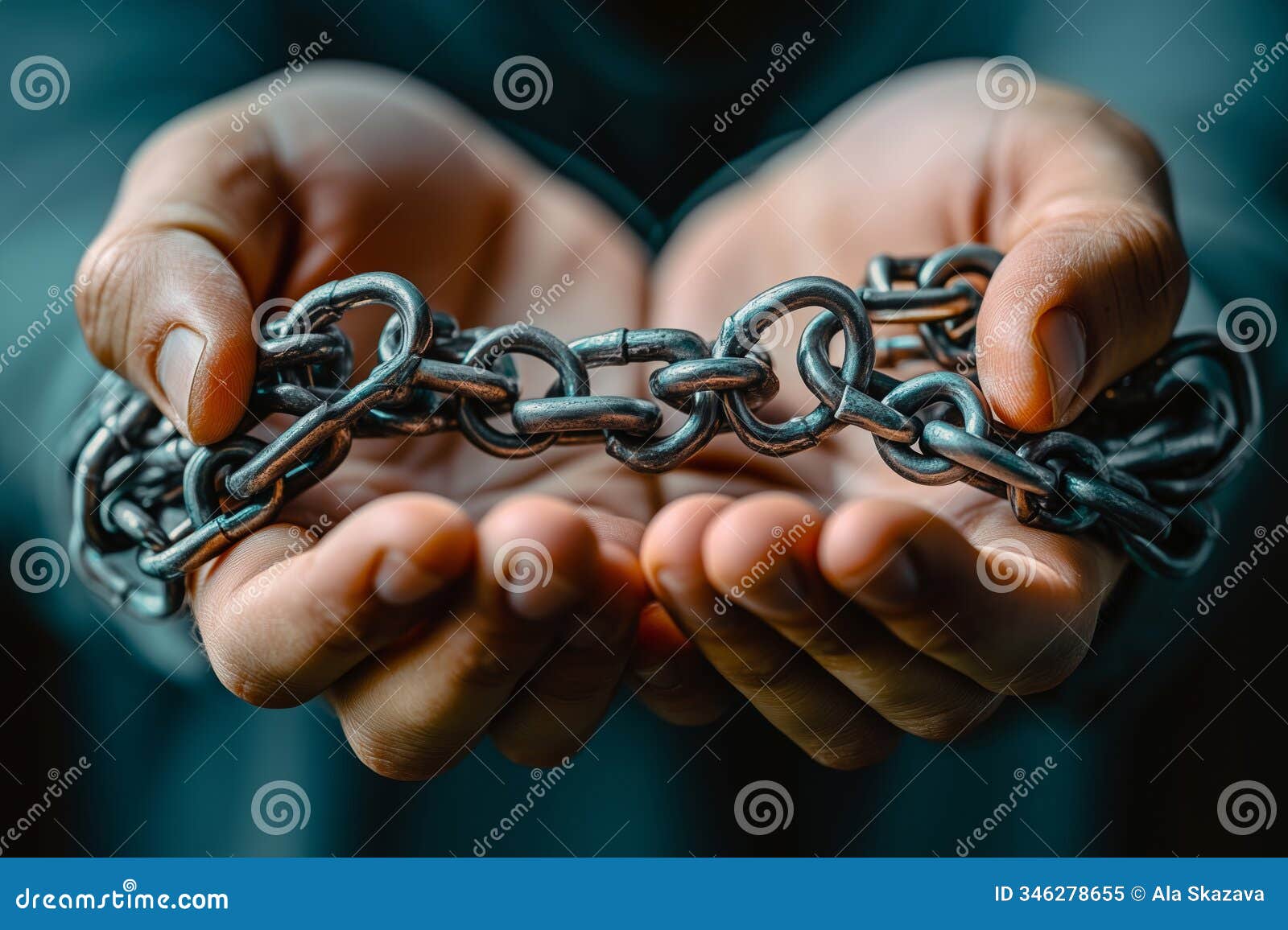 Hands Breaking Free from Chains in a Powerful Display of Liberation ...
