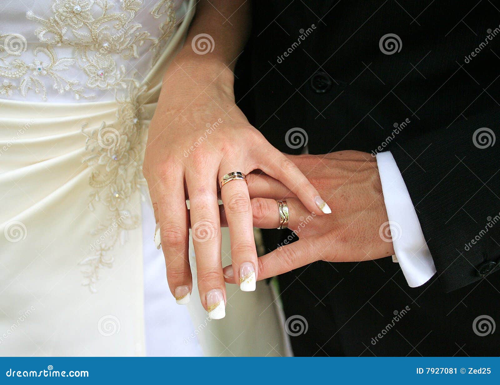 Hands of Bride and Bridegroom Stock Image - Image of beautiful ...