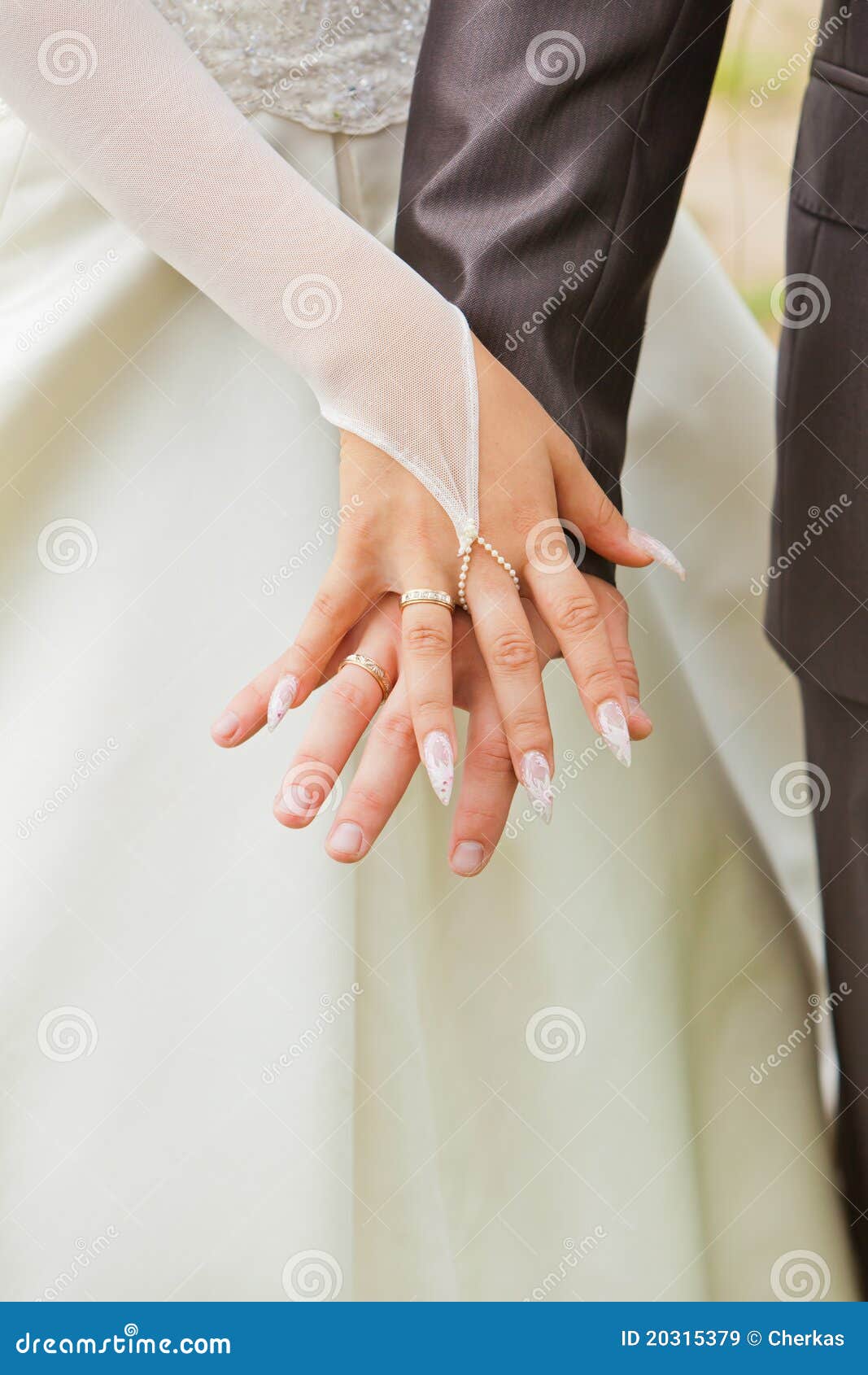 Hands of bride and groom. stock image. Image of people - 20315379