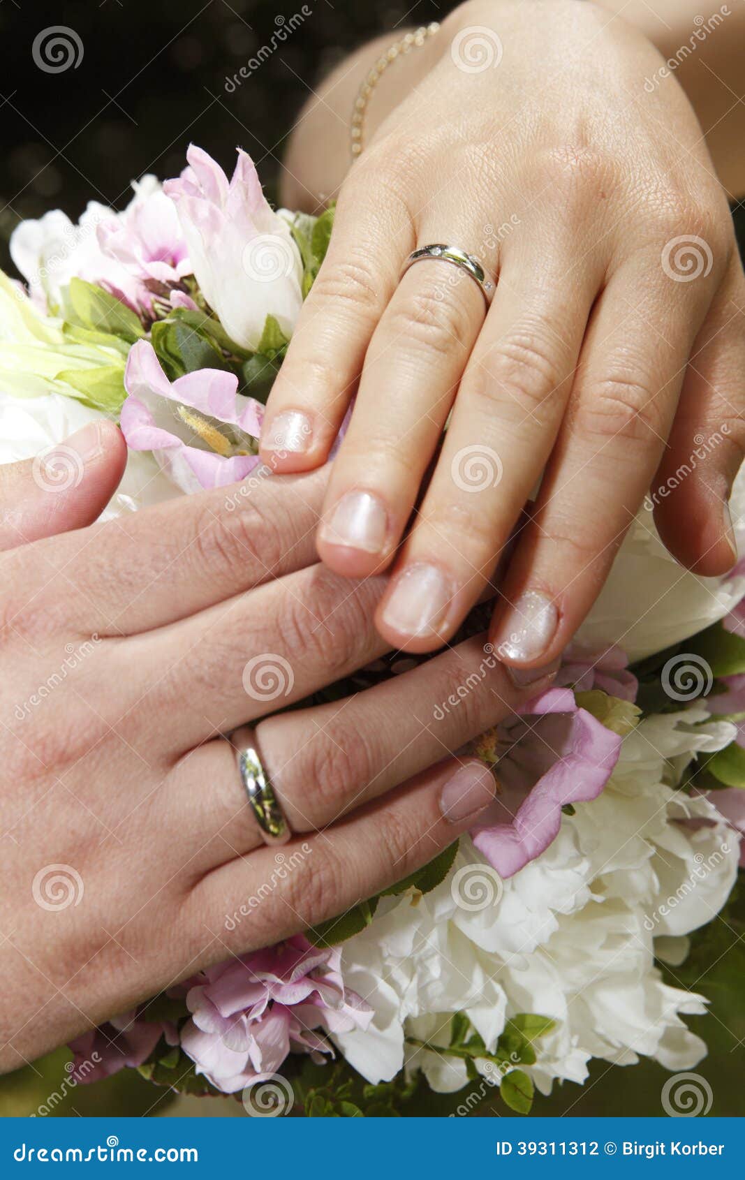Hands of a bride and groom stock photo. Image of married - 39311312
