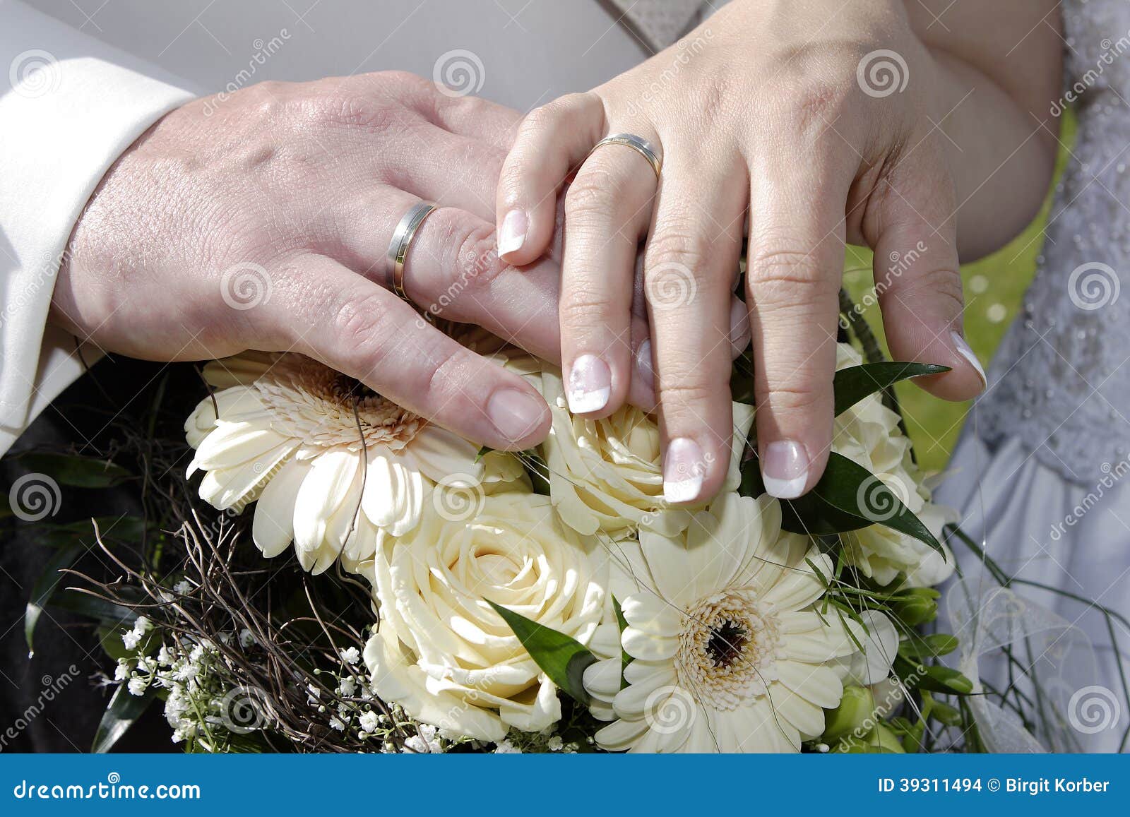 Hands of a bride and groom stock photo. Image of happiness - 39311494