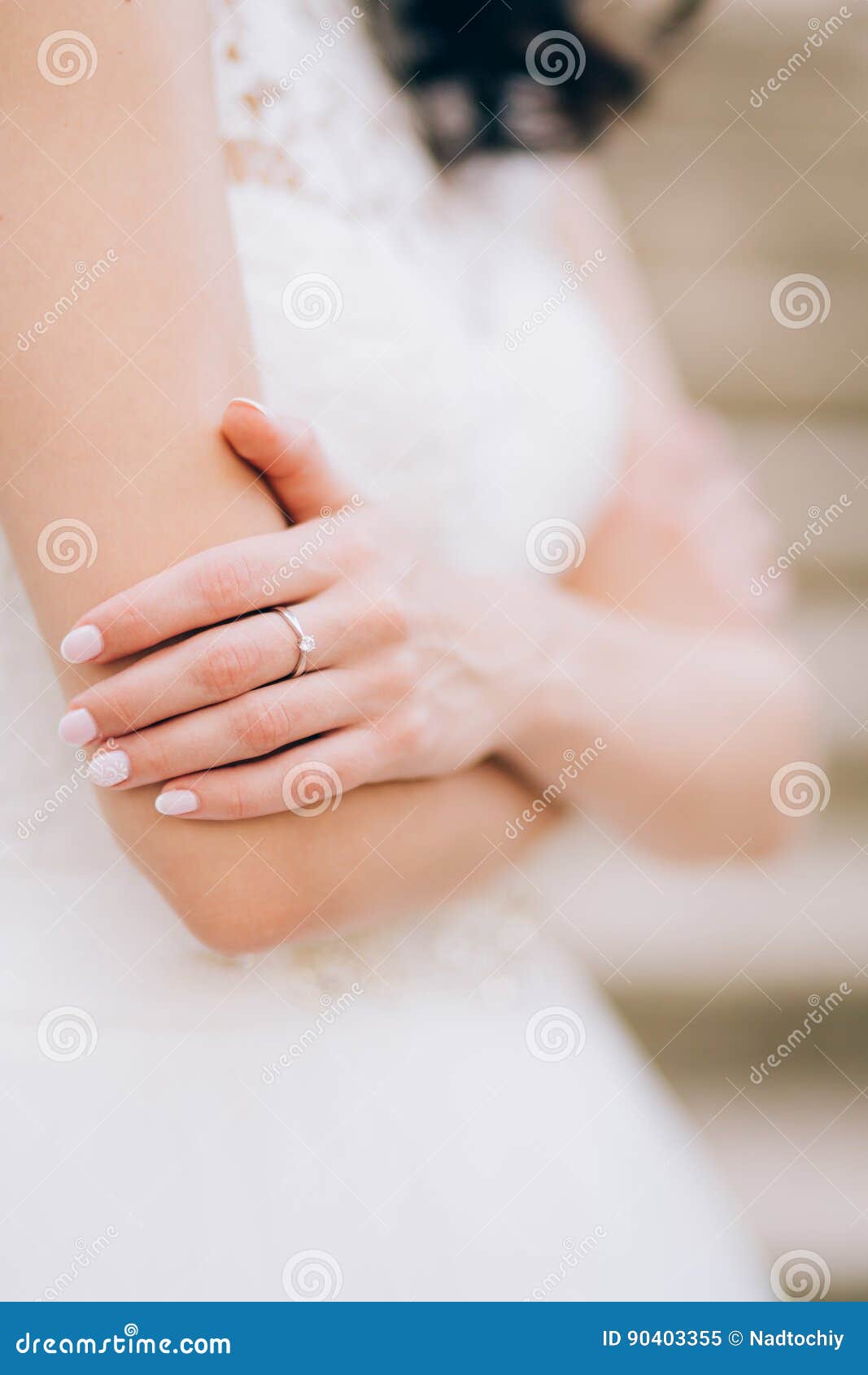 Hands of the bride stock image. Image of caucasian, couple - 90403355