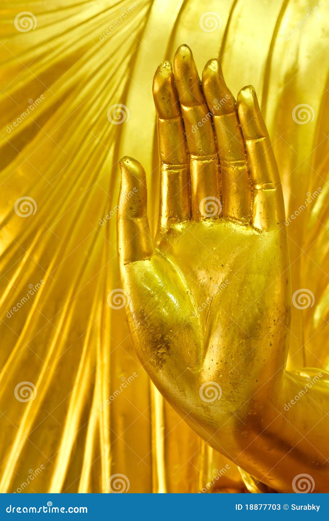 Hands of Buddha statue stock image. Image of buddha, gold - 18877703