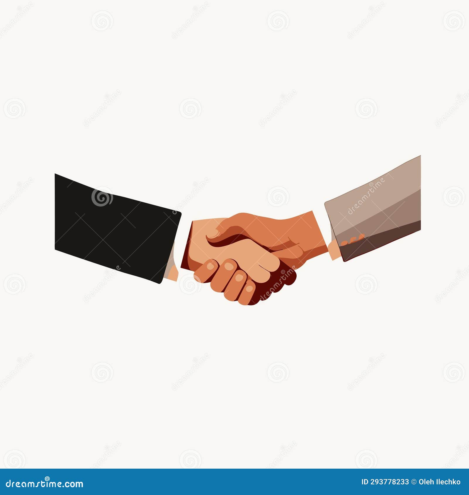 Hands of Businessman Doing Handshake Vector Isolated Illustration Stock ...