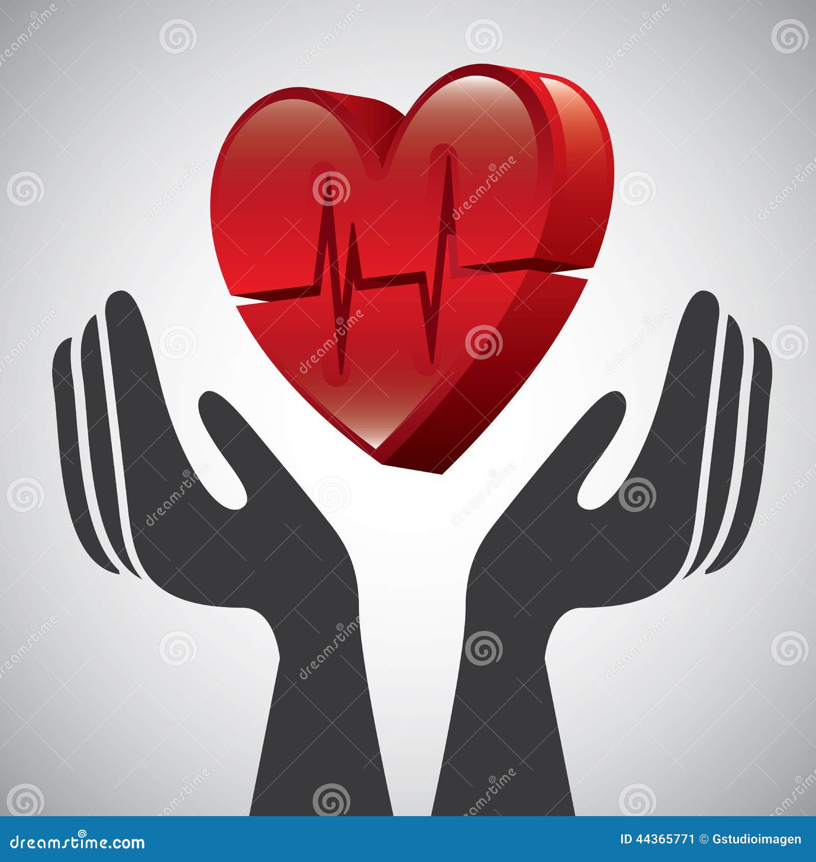 Hands care stock vector. Illustration of support, design - 44365771