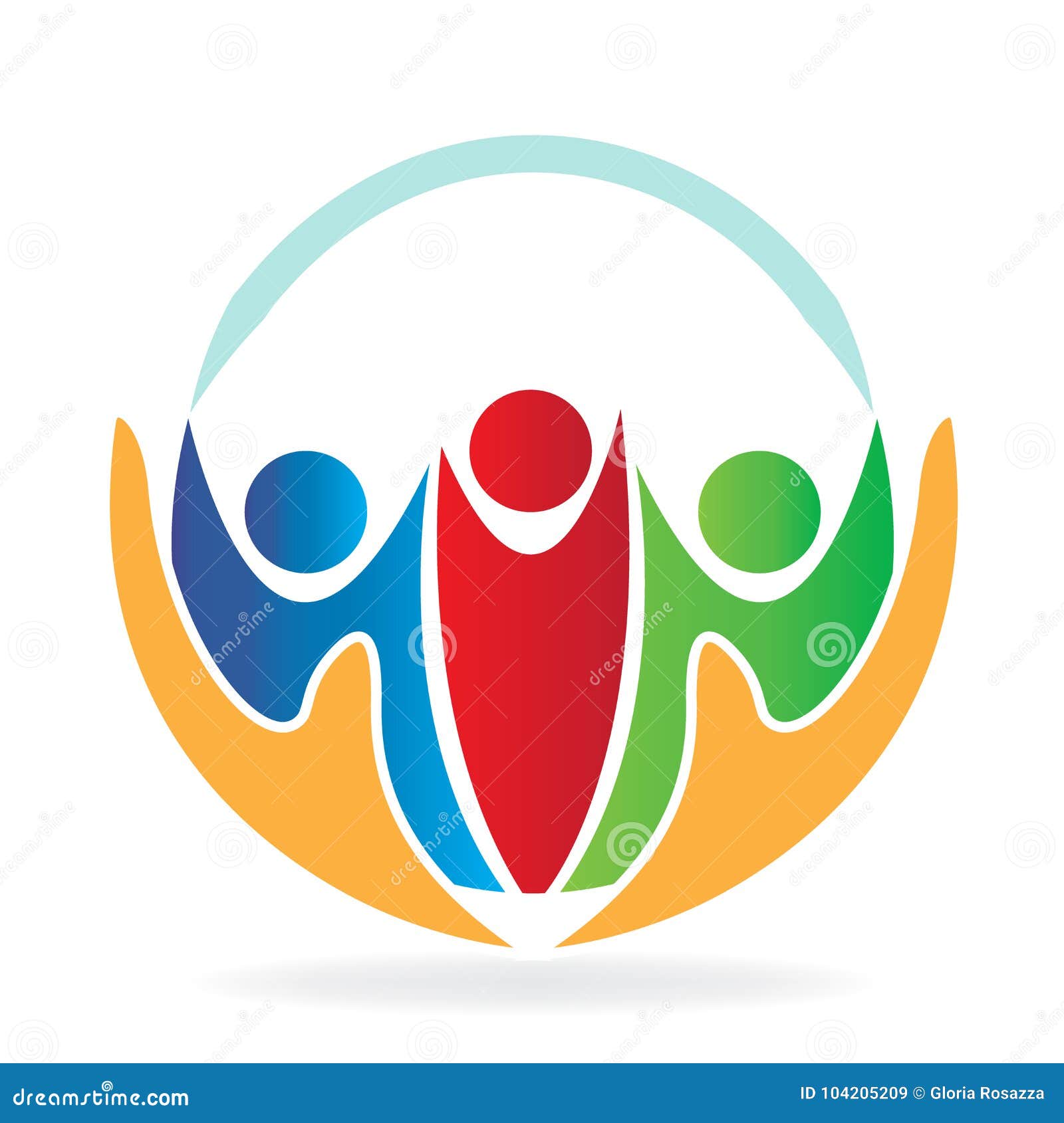 Hands Care People Vector Logo Stock Vector - Illustration of handle ...