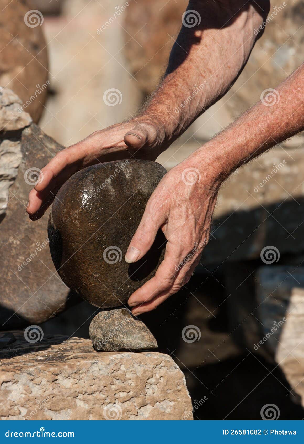 Hands Carefully Balancing Stones Editorial Photography - Image of ...