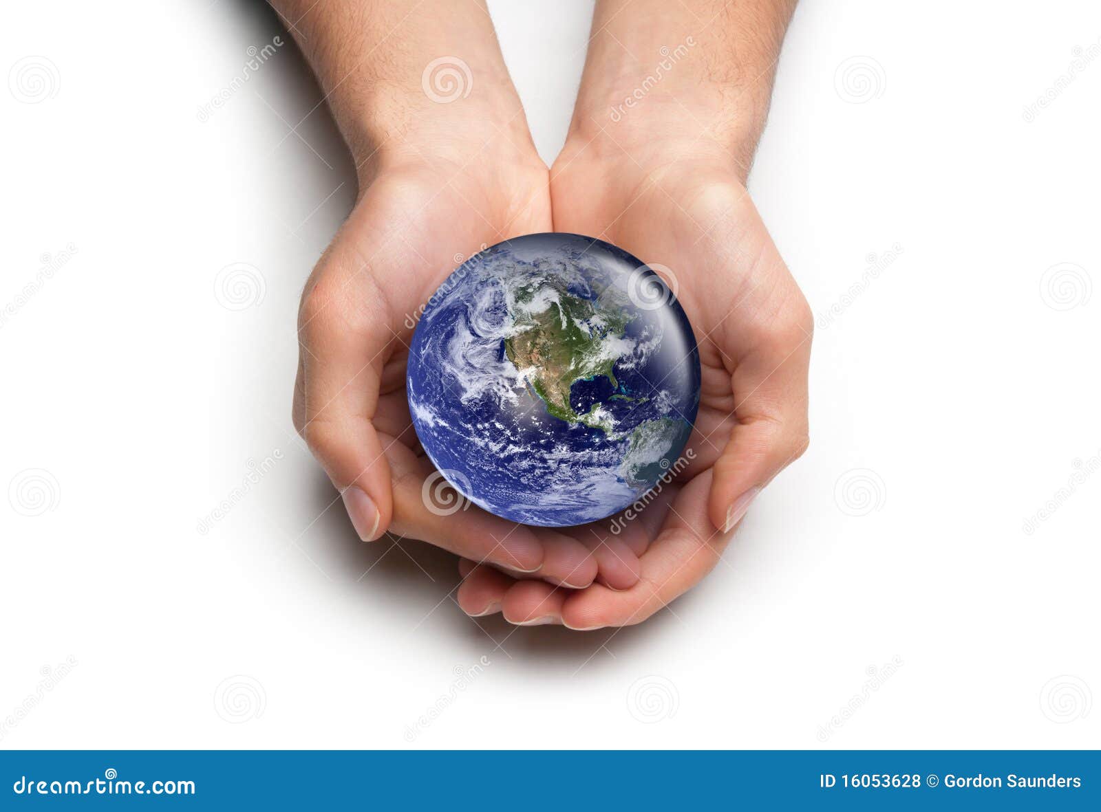 Hands caring for the Earth stock photo. Image of world - 16053628