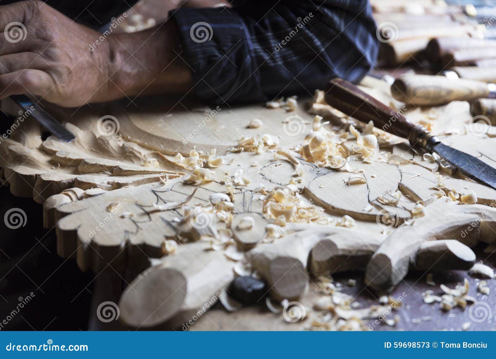 Hands of a carpenter stock image. Image of professionalism - 59698573