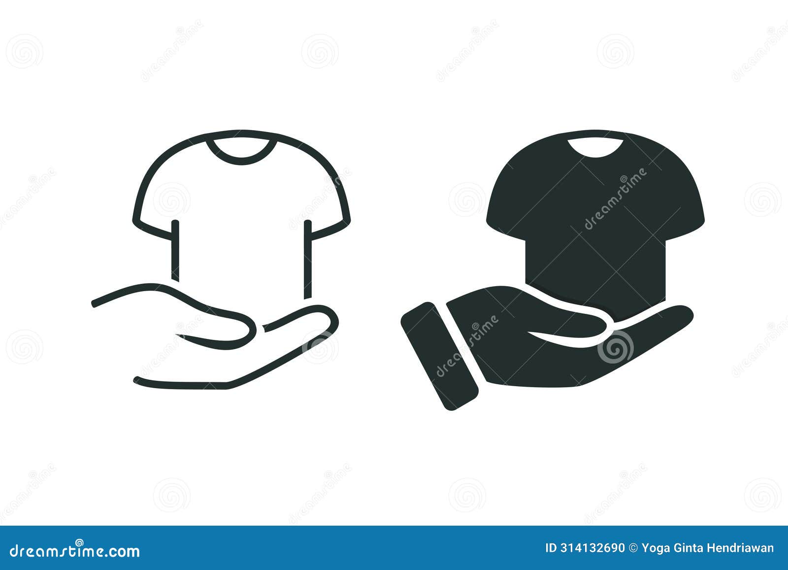 Hands Carrying Clothes. Illustration Vector Stock Vector - Illustration ...