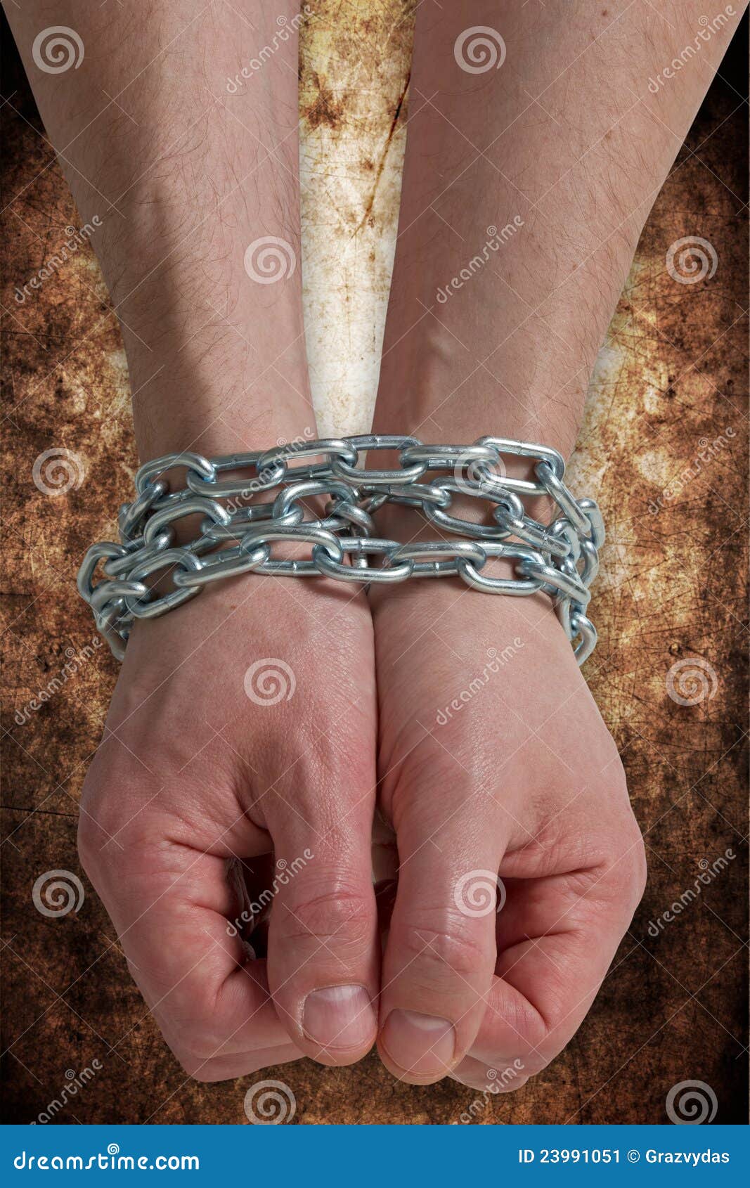 Hands chained together stock image. Image of restraint - 23991051