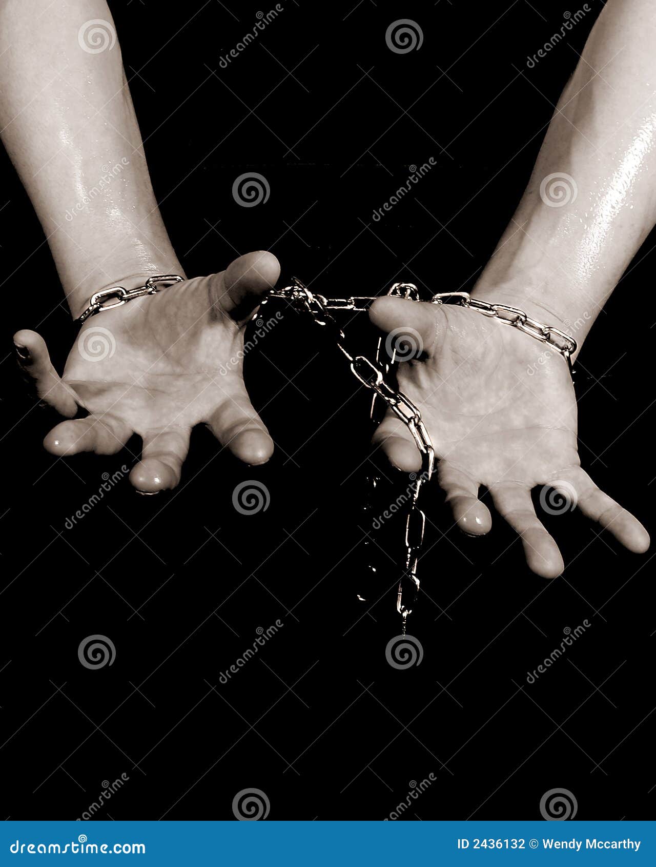 Hands chained up stock photo. Image of chained, locked - 2436132