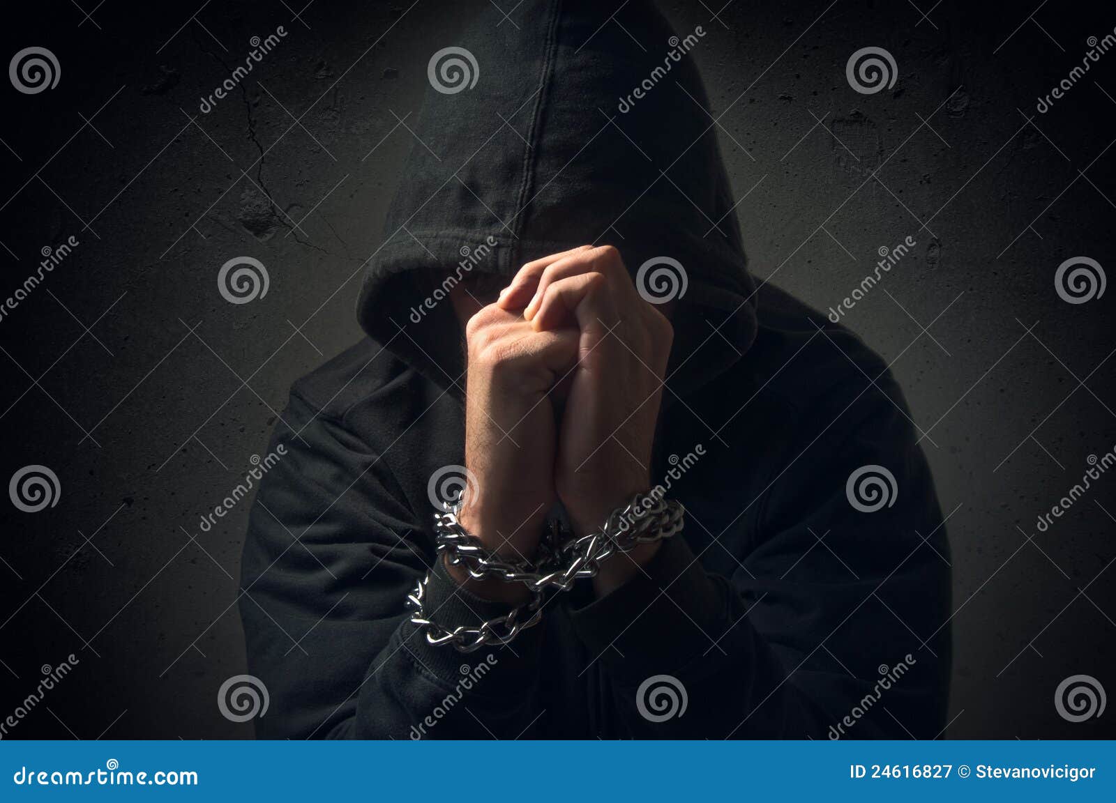Hands in chains stock image. Image of prohibition, limitation - 24616827