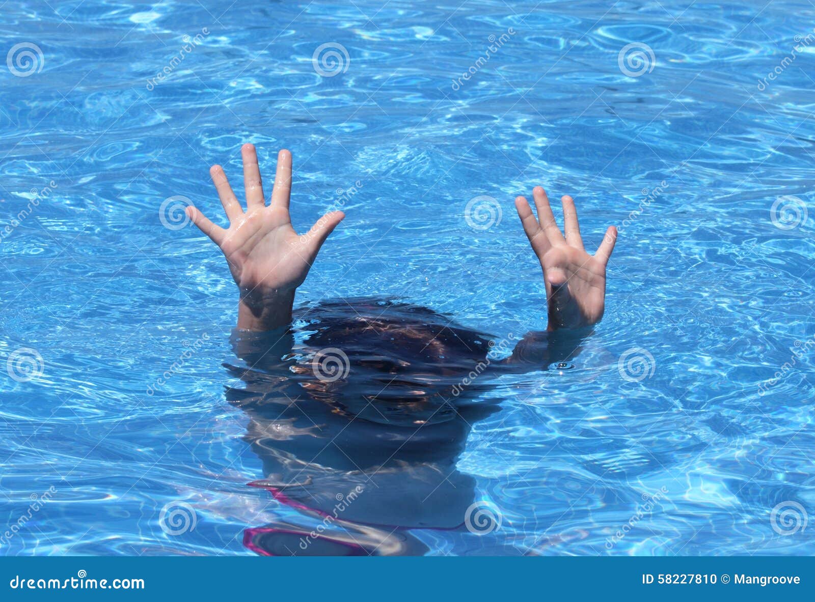 Hands of child drowning stock photo. Image of rescue - 58227810