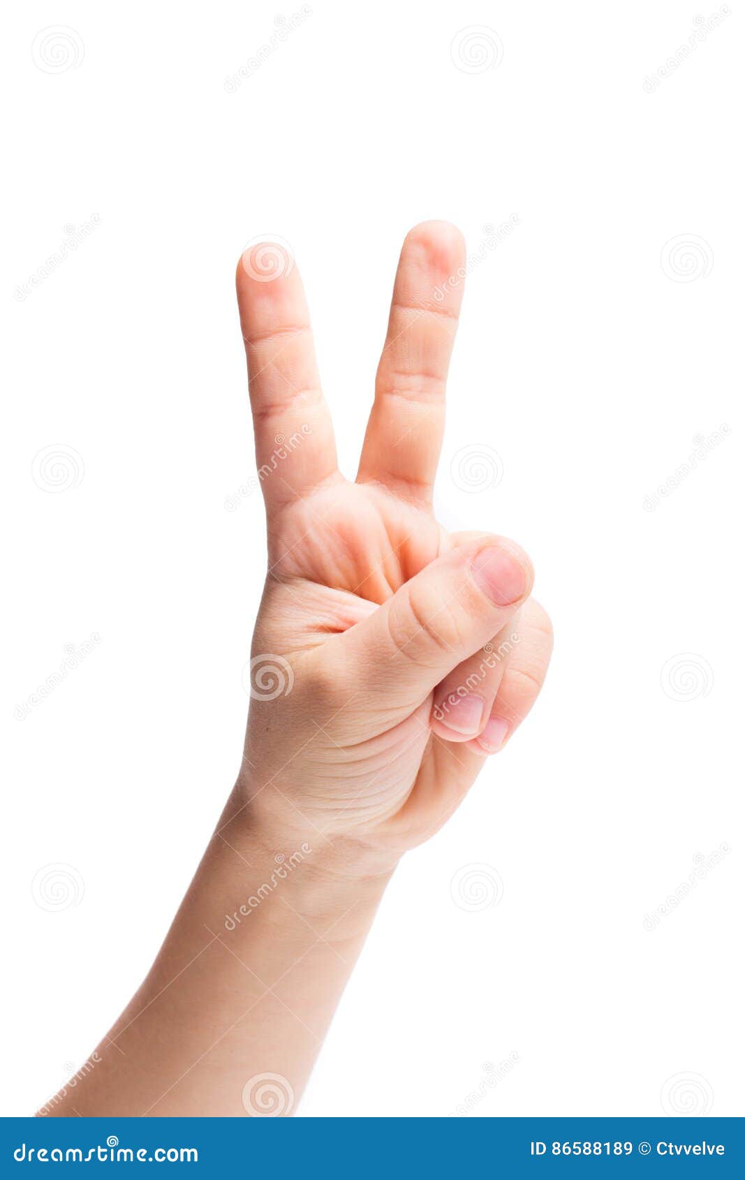 Hands of the Child Isolated Stock Image - Image of contact, palm: 86588189