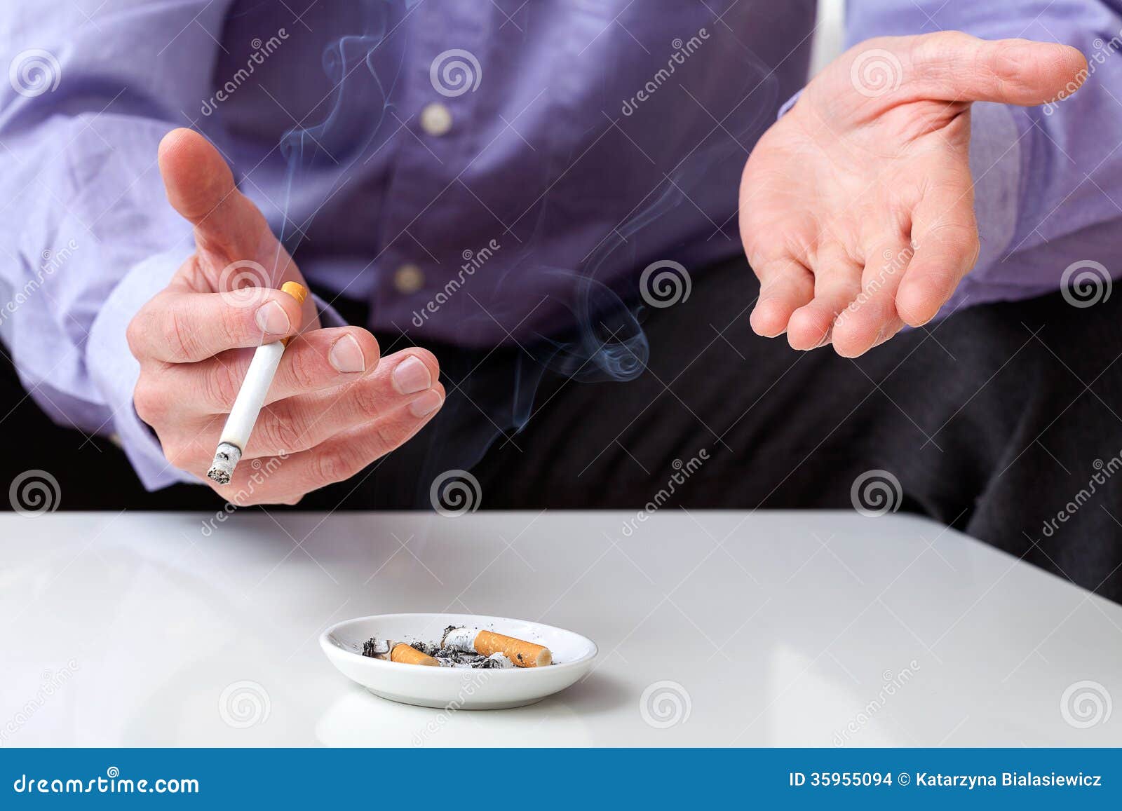 Hands with cigarette stock photo. Image of cigarettes - 35955094