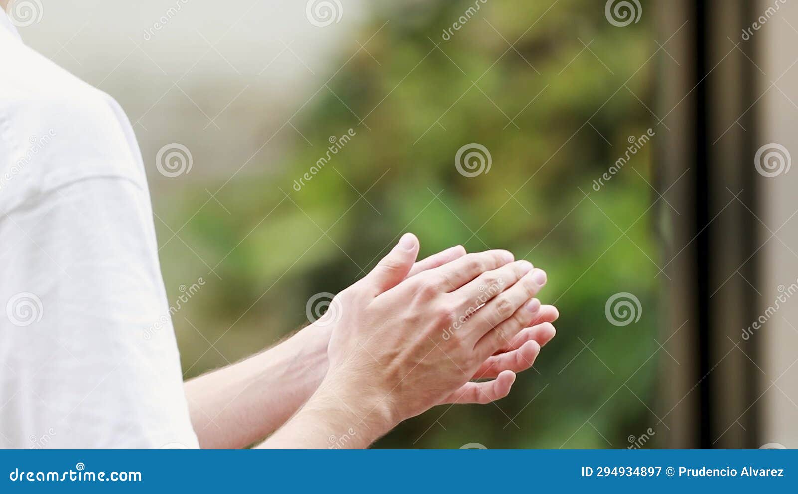 Hands clapping on outdoor stock video. Video of hands - 294934897