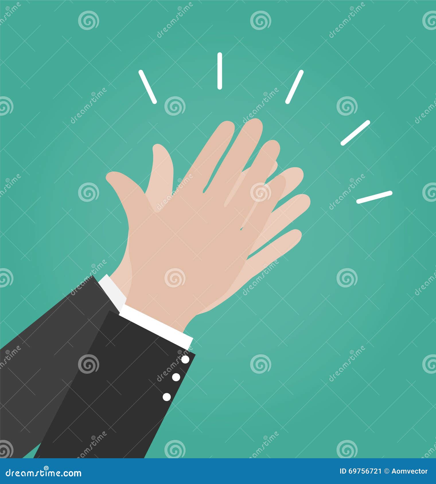 Hands Clapping Vector Icons, Applause Icon Stock Vector - Illustration ...