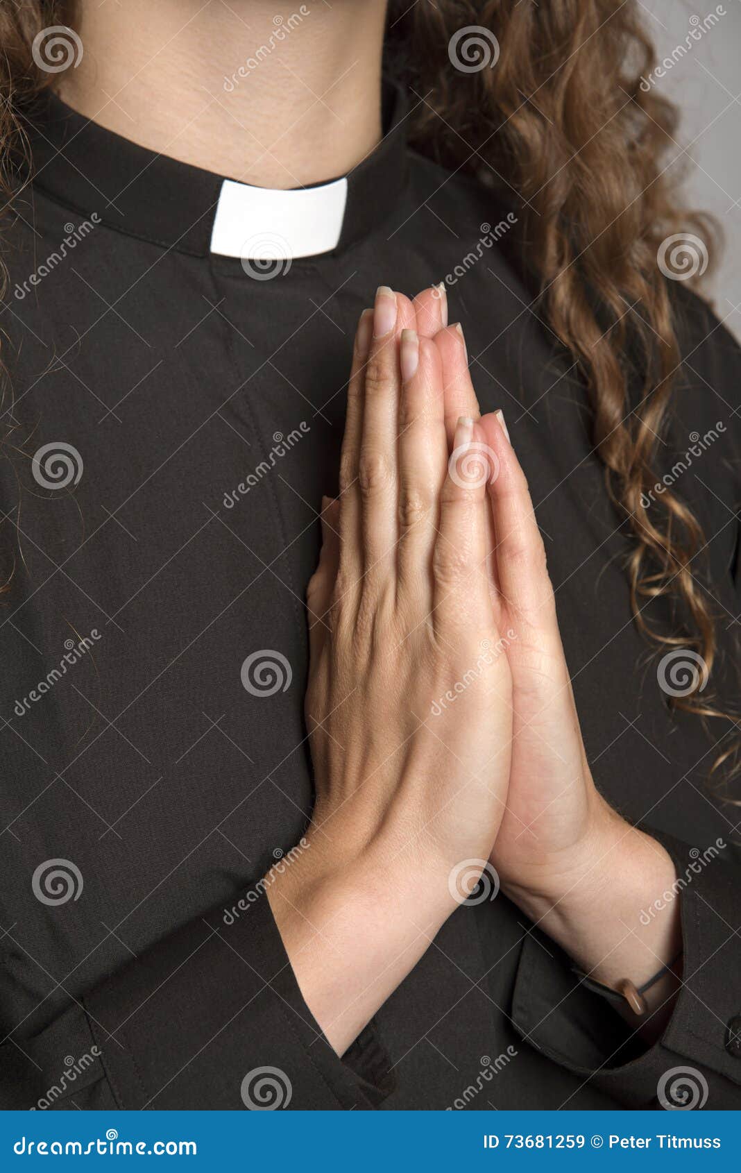 Hands Clasped Together Saying Prayers Stock Image - Image of prayer ...
