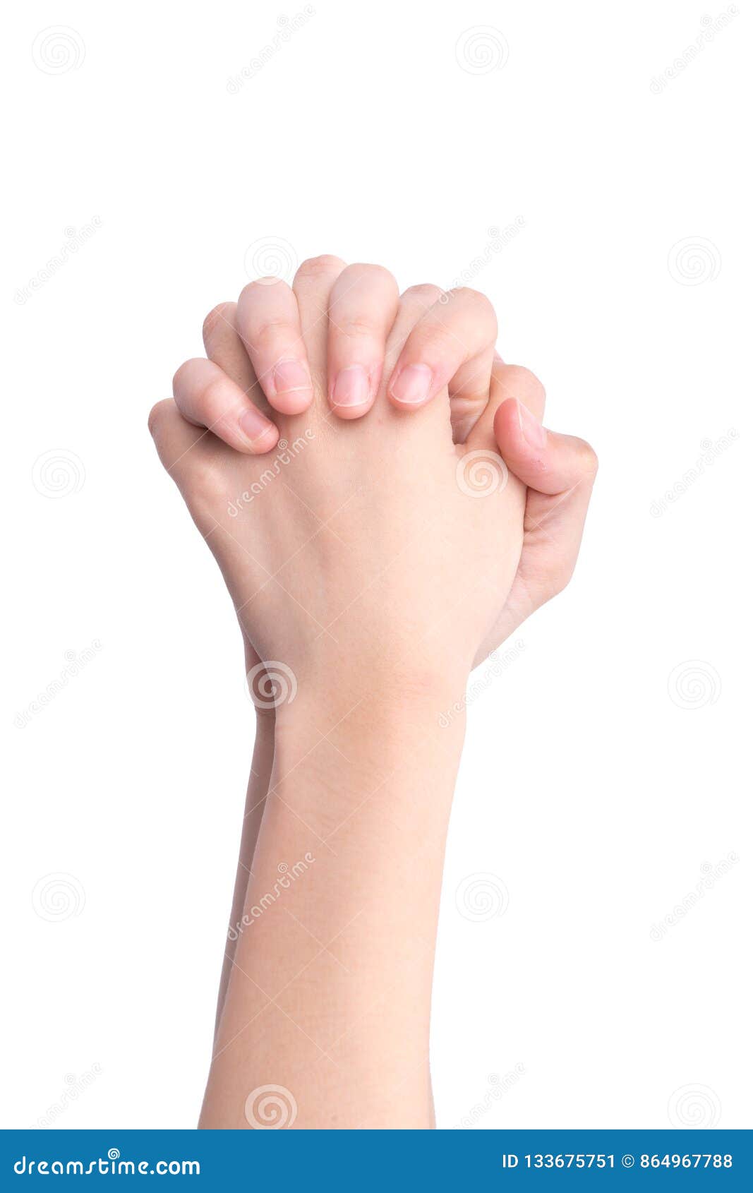 The act of clenching hands stock image. Image of movement - 133675751