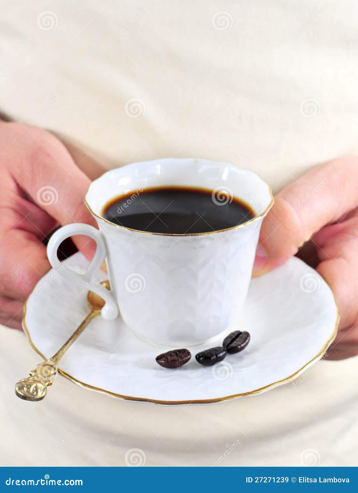 Hands with coffee stock image. Image of aromatic, espresso - 27271239