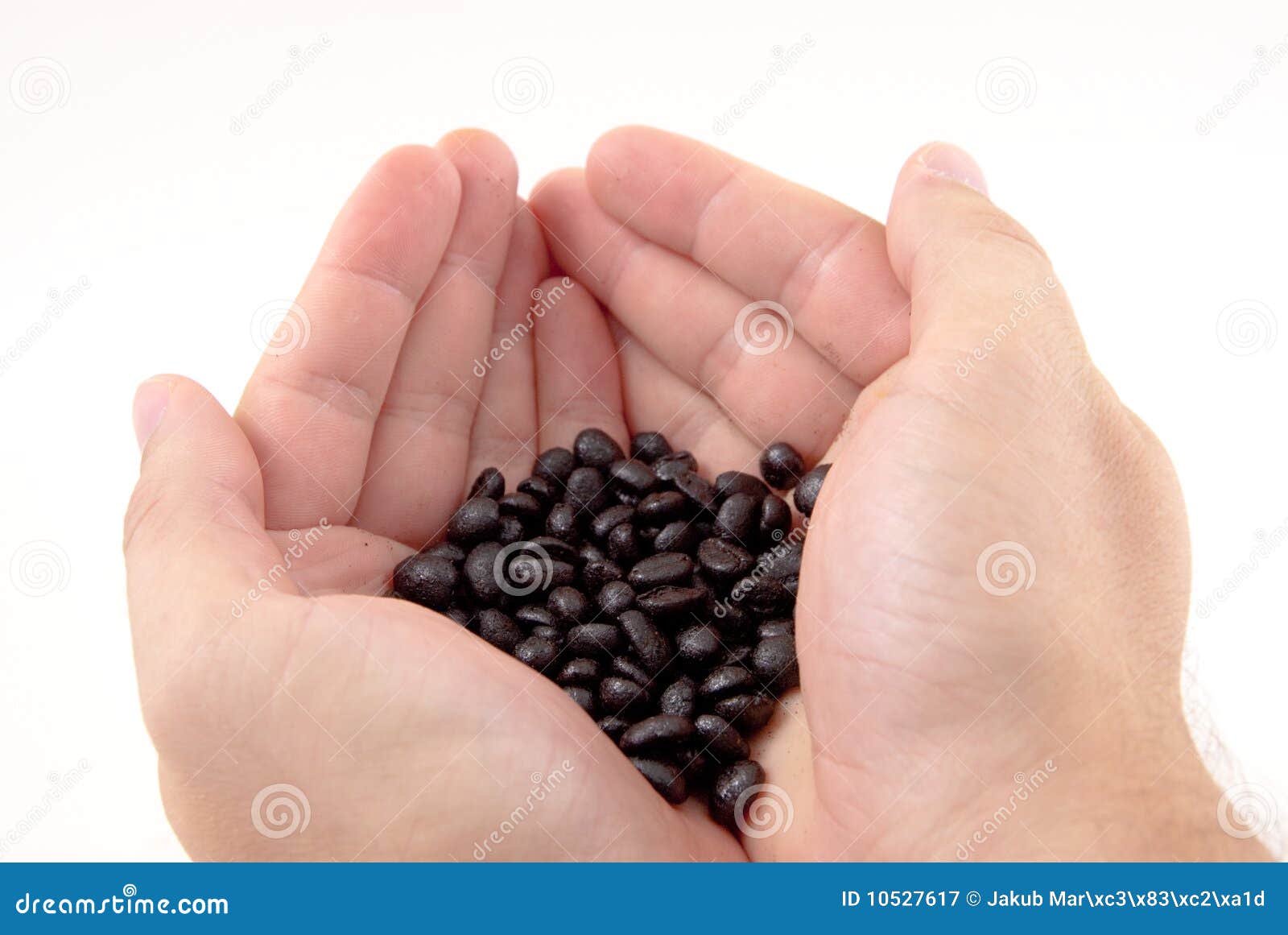 Hands with coffee beans stock image. Image of concept - 10527617