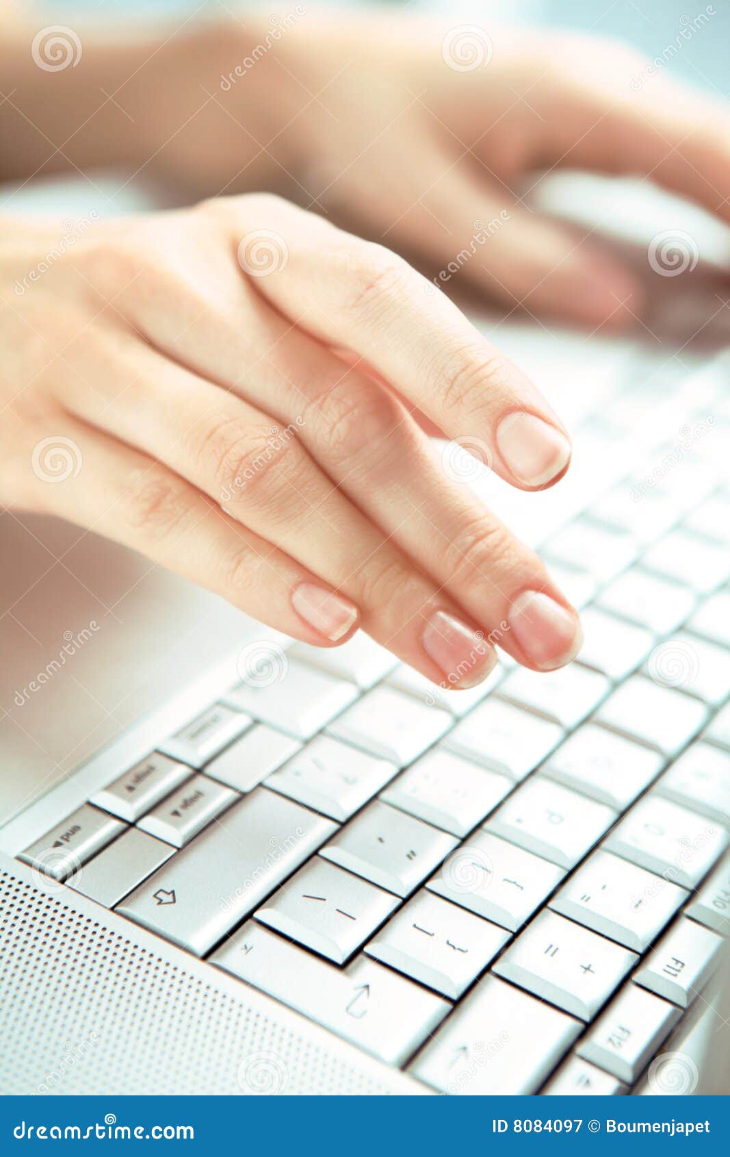 Hands and computer. stock image. Image of hardware, desk - 8084097